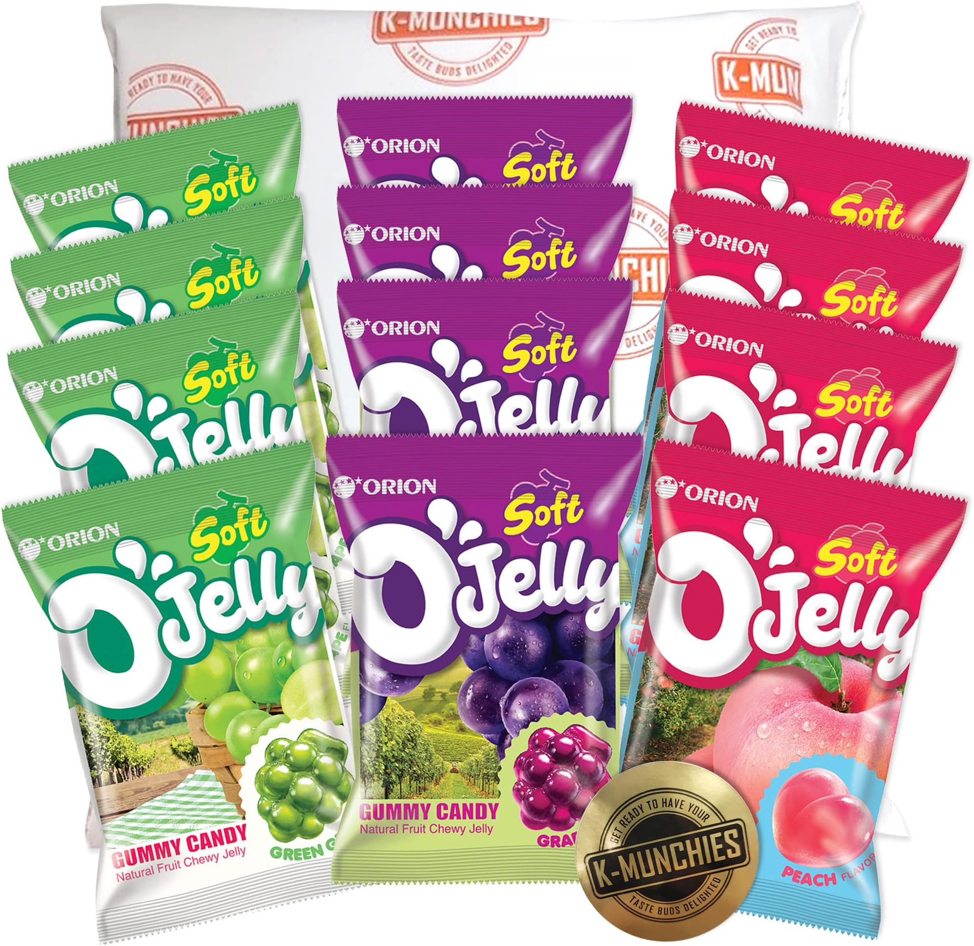 Amazon.com: K-Munchies Orion O'Jelly Gummy Candy Variety Pack - 12 ...