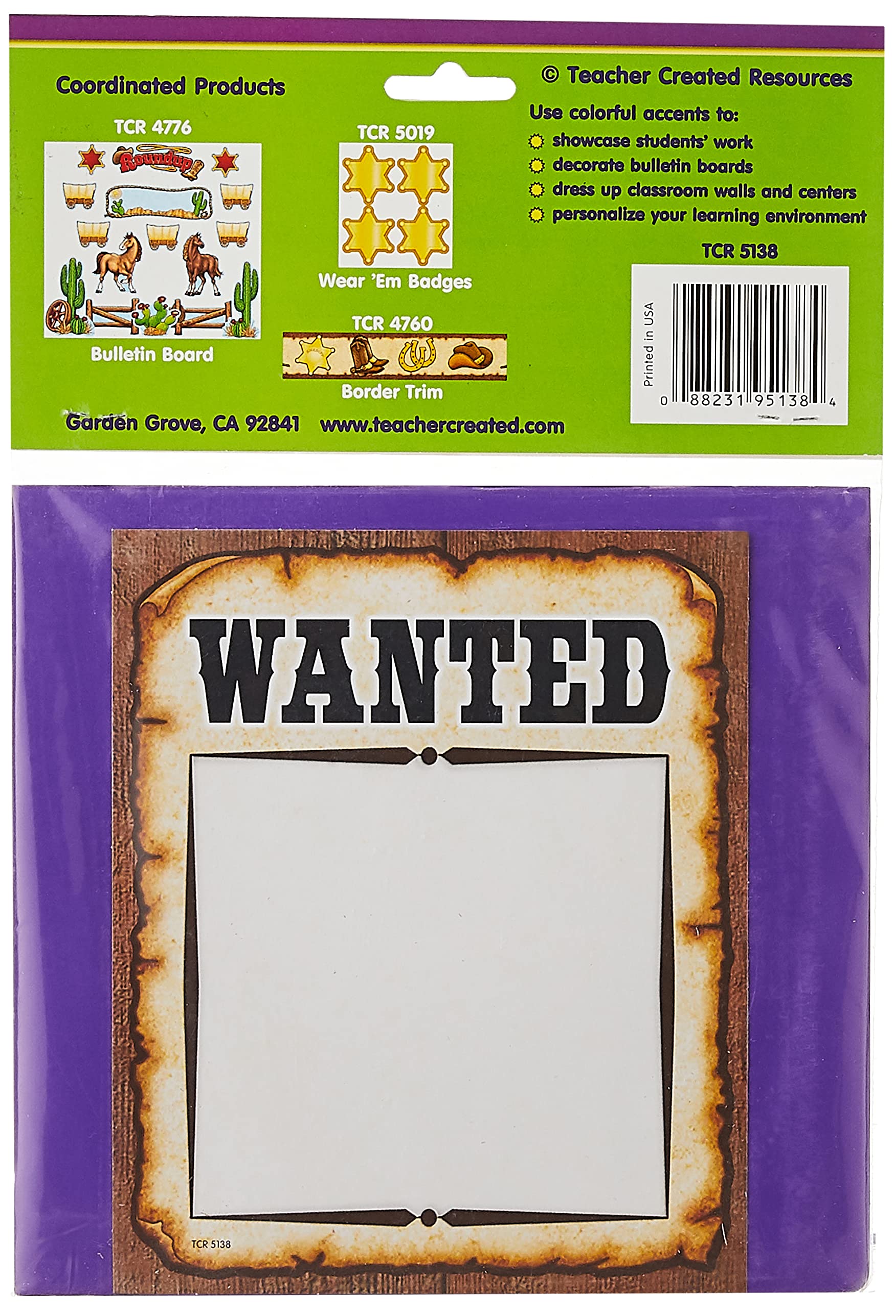 Western Wanted Poster Border Template