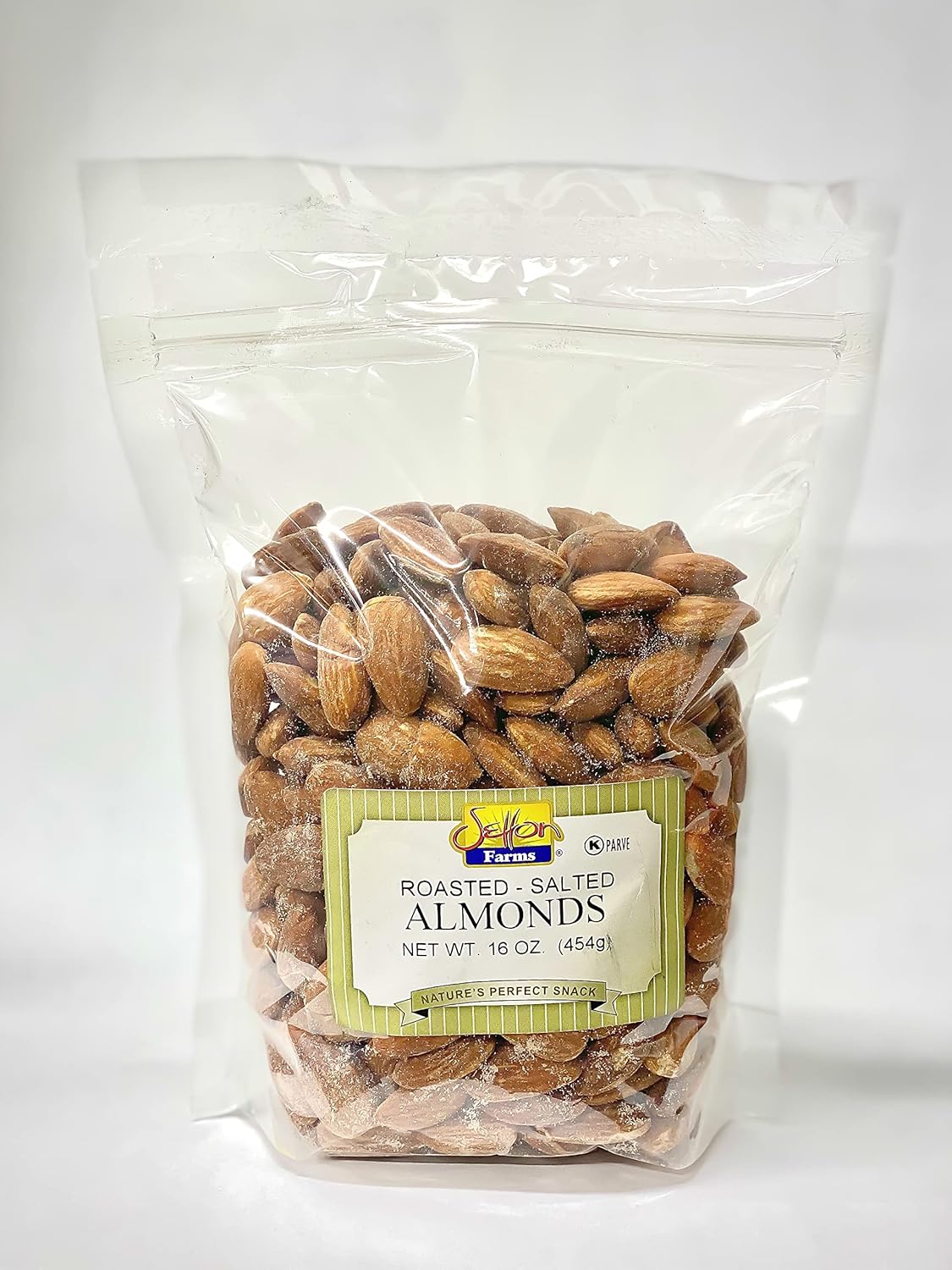 Amazon.com : Almonds Roasted Salted 1 Lb. Bag, Kosher : Grocery ...