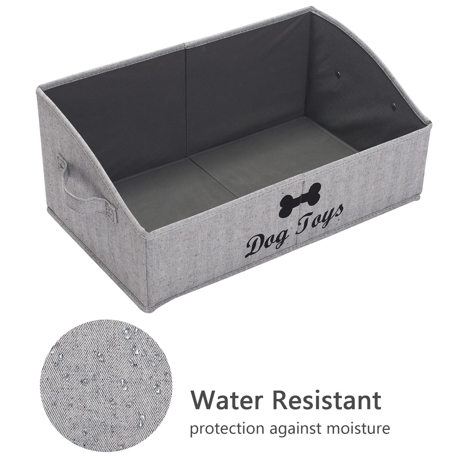 Dog Toy Bin Brabtod Collapsible Dog Toy Basket Wtih Handles,Dog Stuff ...