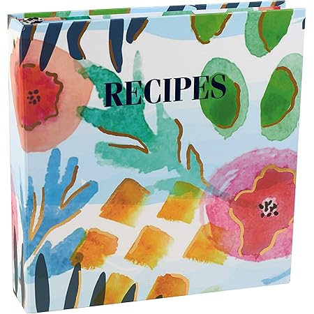 Amazon.com: Recipe Binder 3 Ring Binder Set, Recipe Notebook with 50 ...