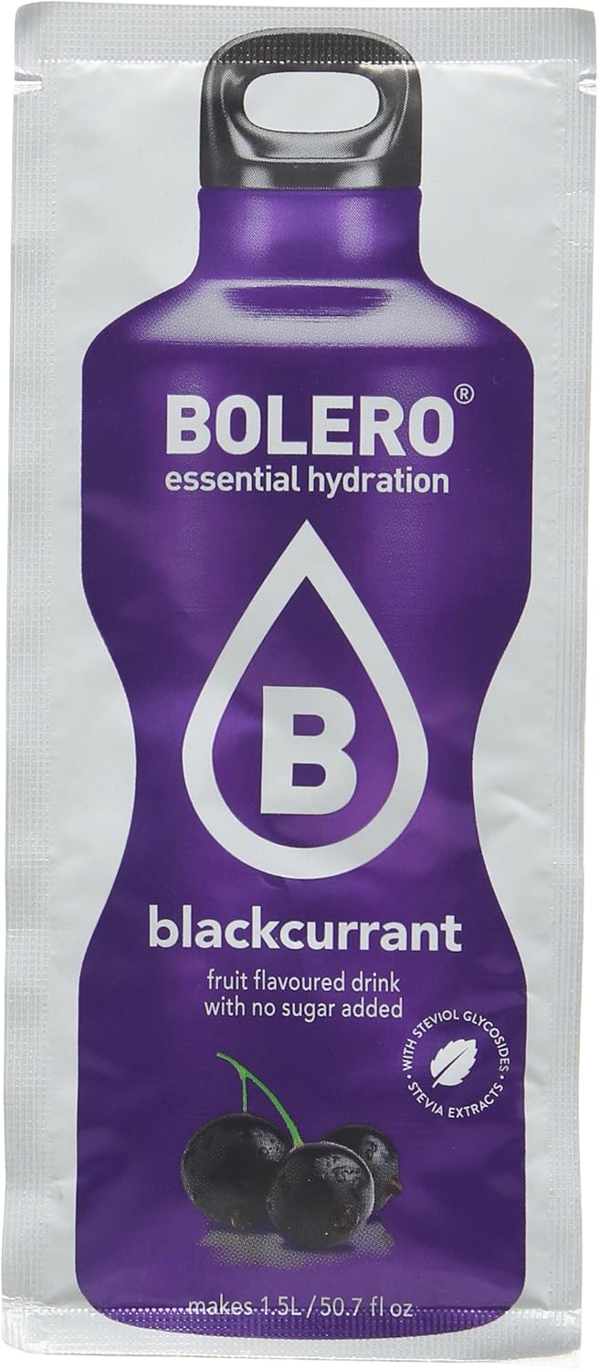 Bolero Essential Hydration Sugar Free Fruit Drink Blackcurrant 12 ...