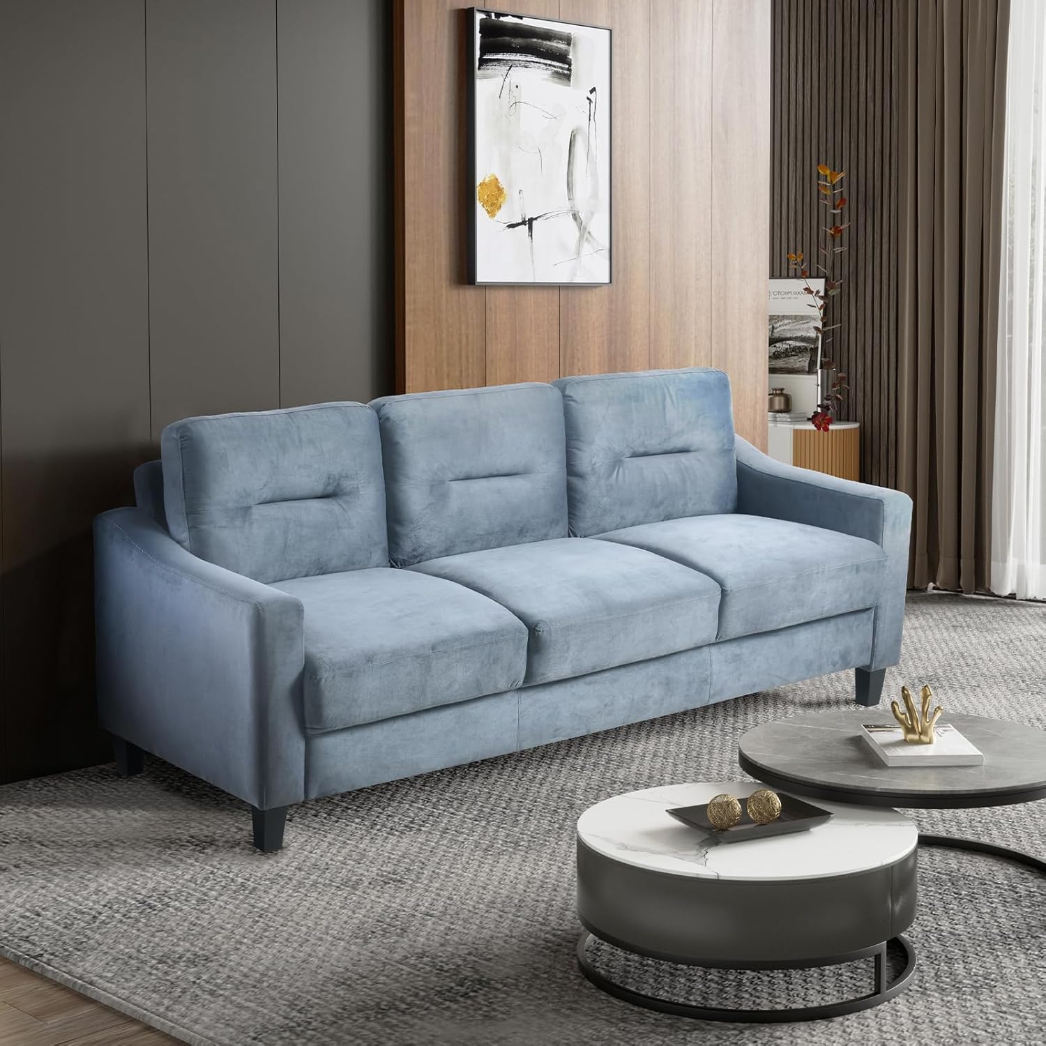 Amazon.com: HAWWHOME Comfortable 3-Seat Sectional Couches and Sofas for ...