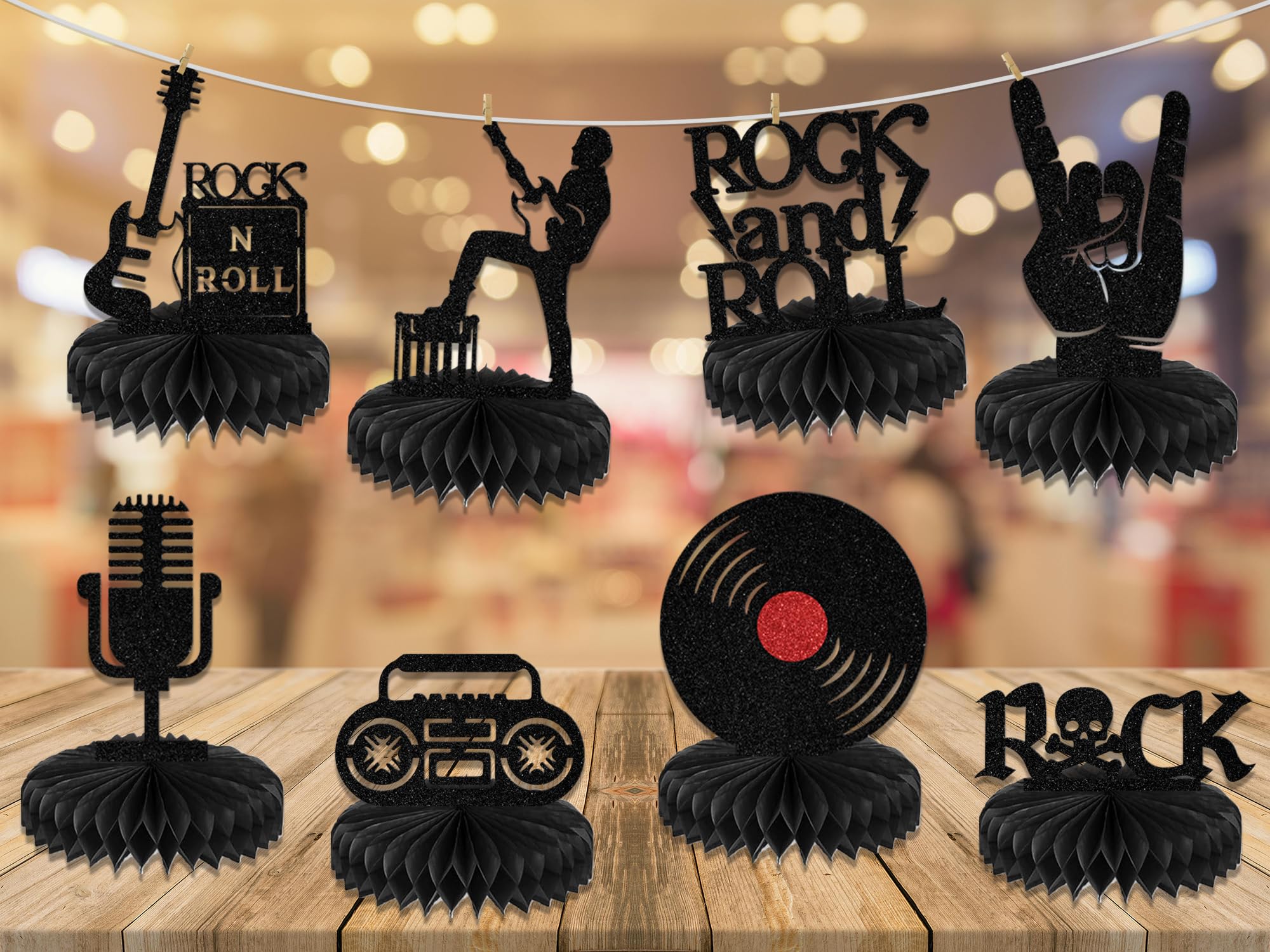Rock Themed Centerpieces