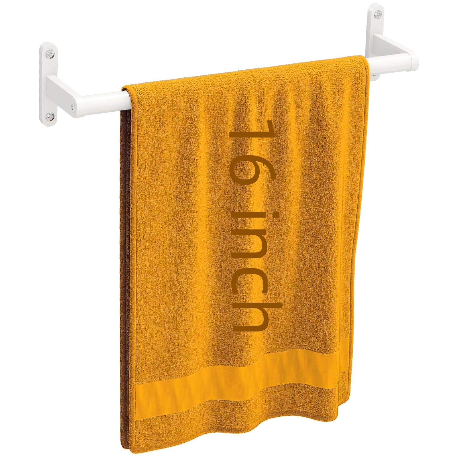 Amazon.com: White Towel Bar 16 Inch, KLJKPA Towel Bar for Bathroom Wall ...