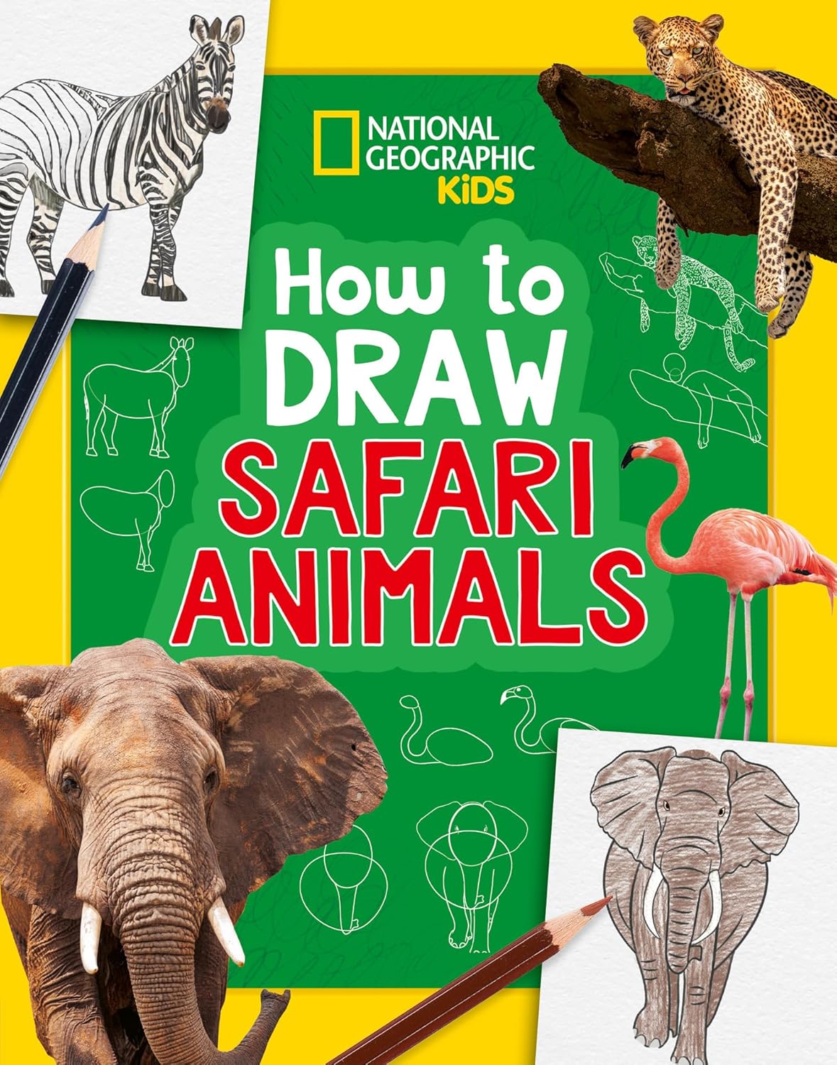 How to Draw Safari Animals: A step-by-step learn to draw book for kids ...