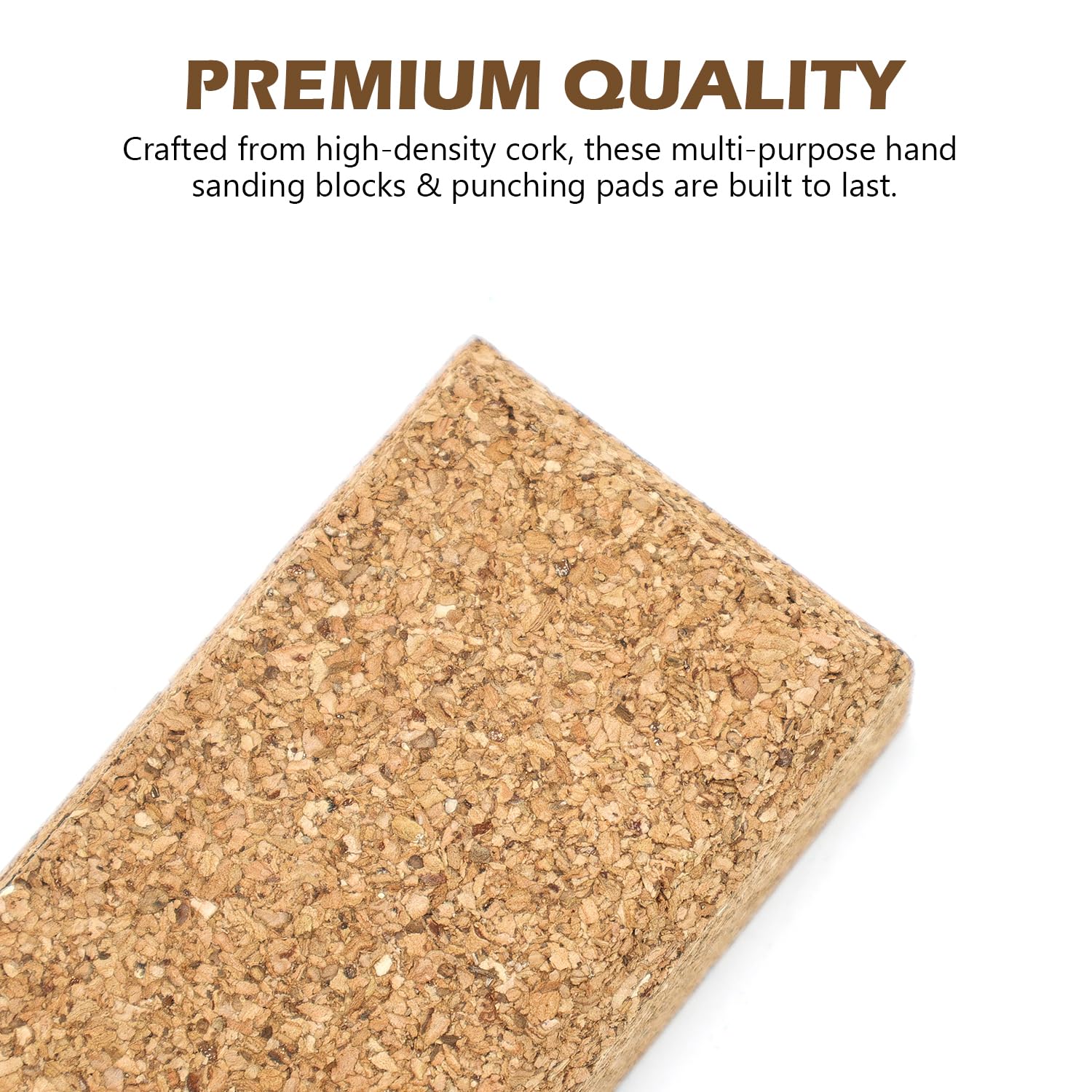 Snapklik.com : SCOTTCHEN Cork Sanding Block, Cork Punching Pad,Cork ...