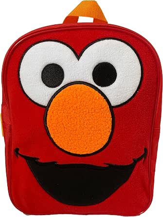 Sesame Street Elmo Fluffy Backpack : Amazon.co.uk: Fashion