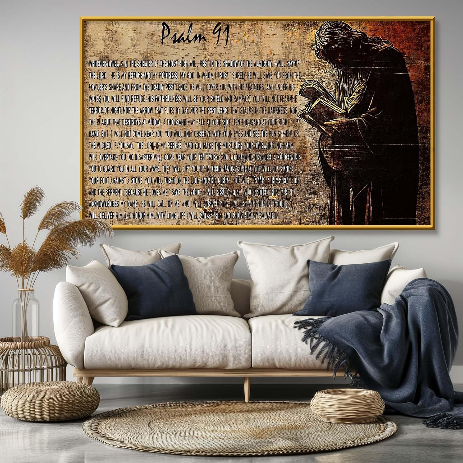 Amazon.com: Christian Wall Art,Scripture Wall Art,Bible Religious ...