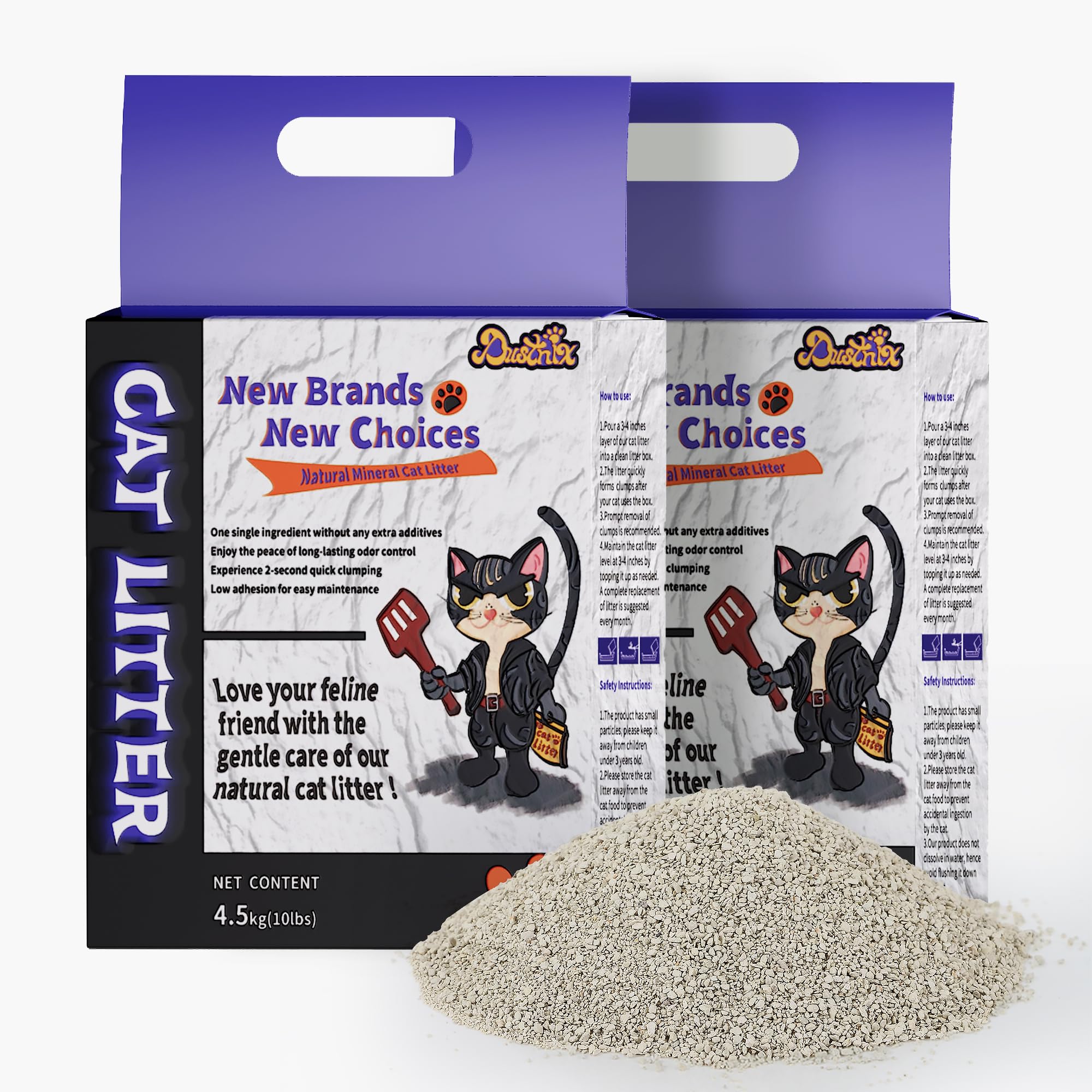 Amazon.com : Natural Mineral Cat Litter, Clumping,Ultra Absorbent and ...