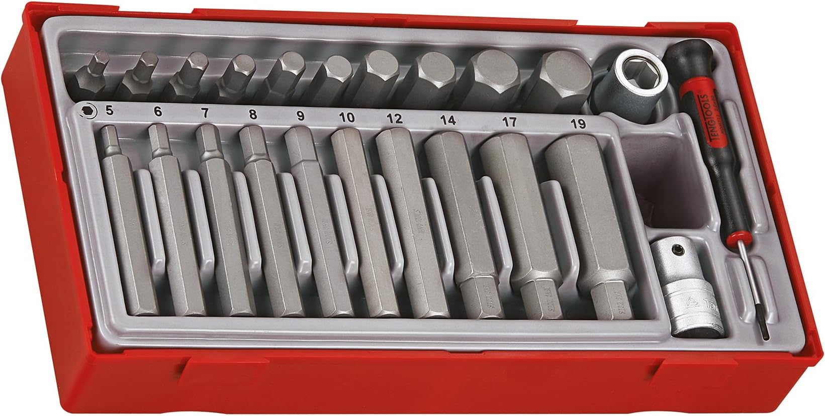 Teng TTHEX23Metric Hex Bit Socket Set (23 Pieces) : Amazon.co.uk: DIY ...
