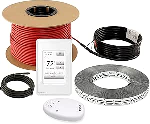 LuxHeat Floor Heating Cable Set 35 Sqft - 120v Electric Radiant Floor ...