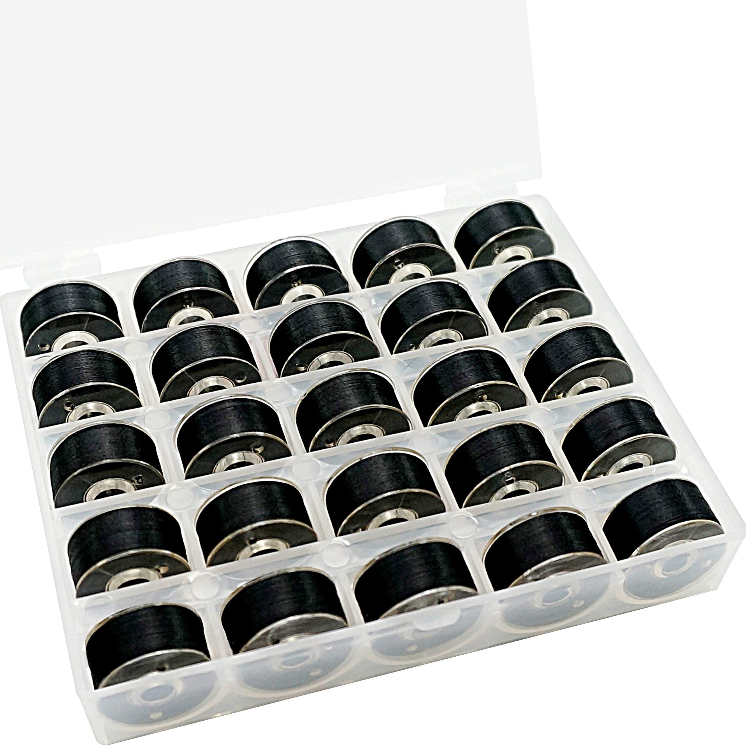Amazon.com: Janome 108 Pre-wound Embroidery Thread Bobbins Black : Arts ...