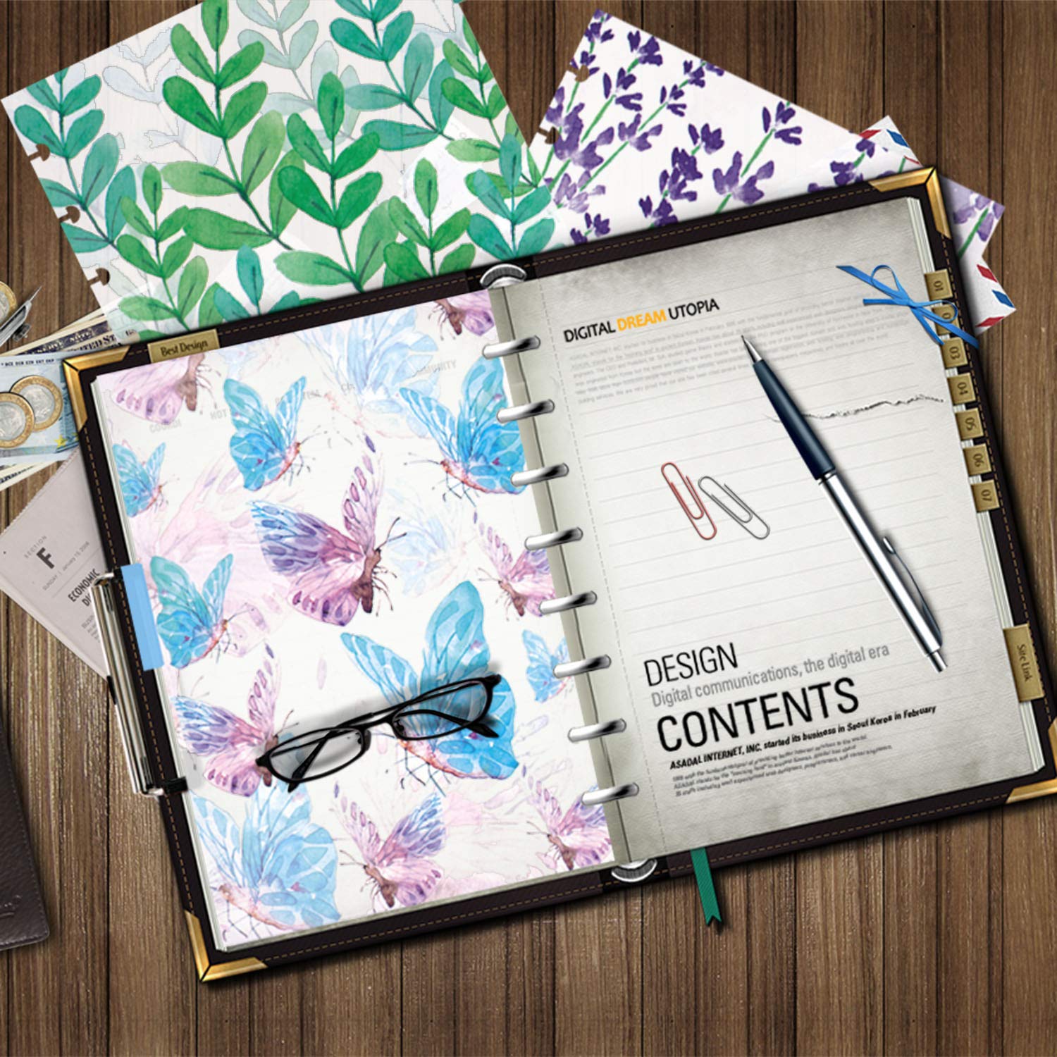 Snapklik.com : Discbound Tab Dividers, Junior-Size, 8 Disc Punched, 2 ...