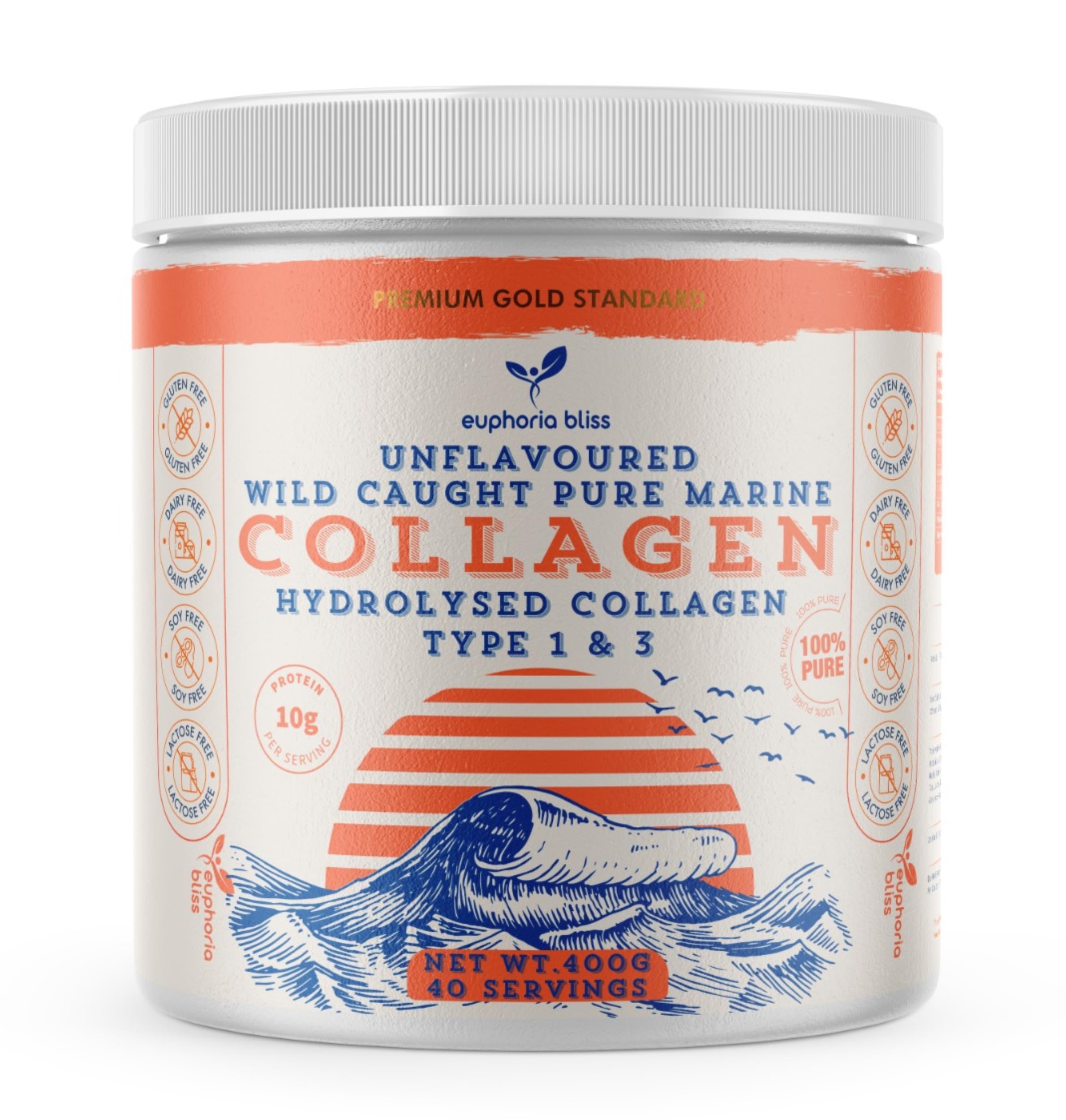 Marine Collagen Powder Type 1 & 3 | Wild Caught Fish | Non-GMO ...