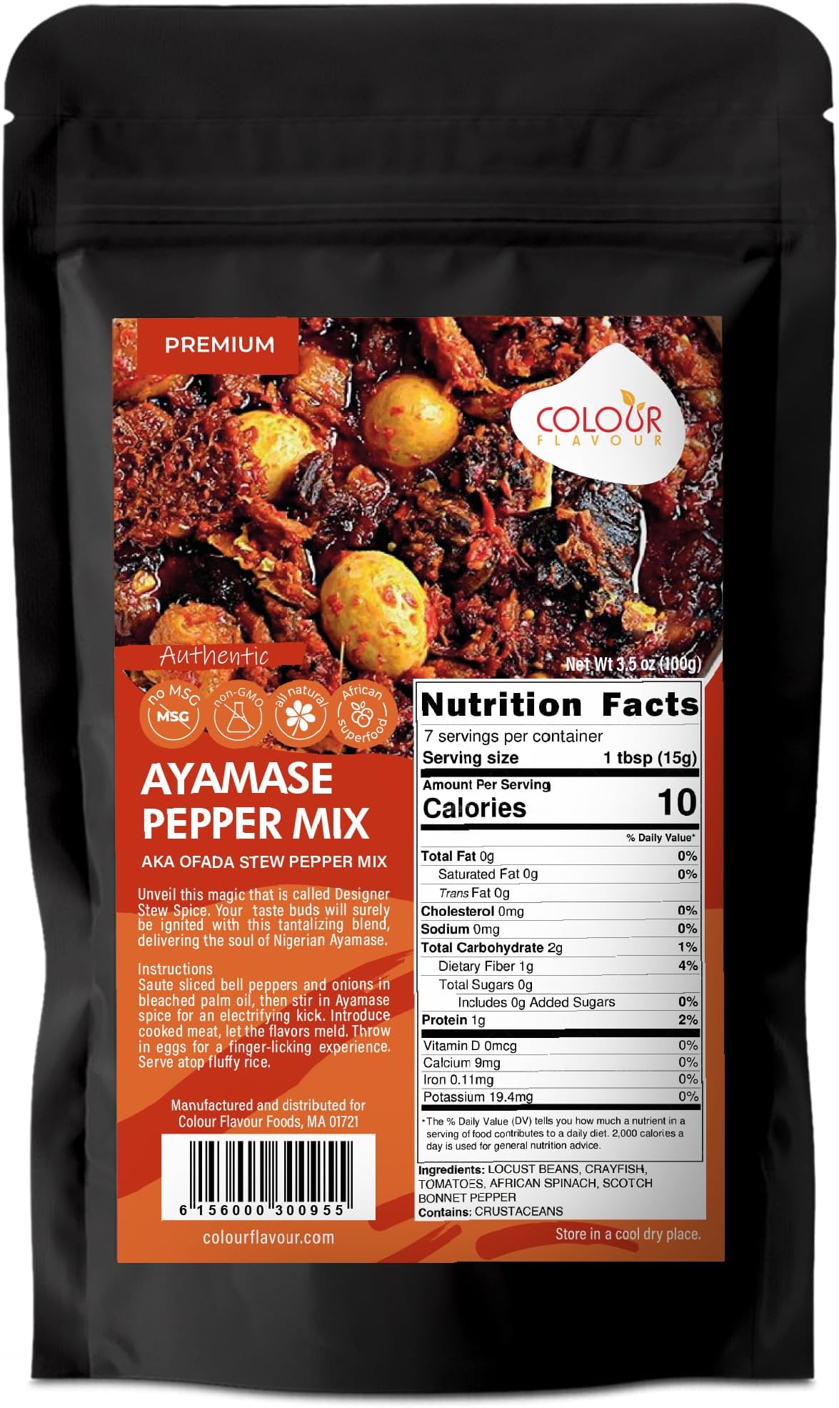 Amazon.com : Colour Flavour Ayamase Pepper Mix| Nigerian Stew| Ofada ...