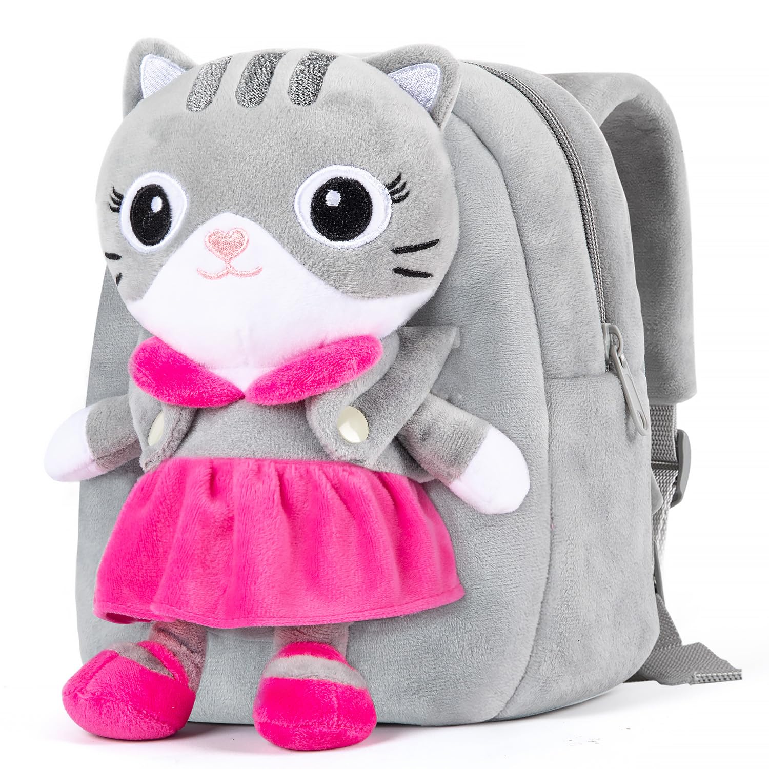 Amazon.com | HONGTEYA Toddler Backpack for Girls with Stuffed Animal ...