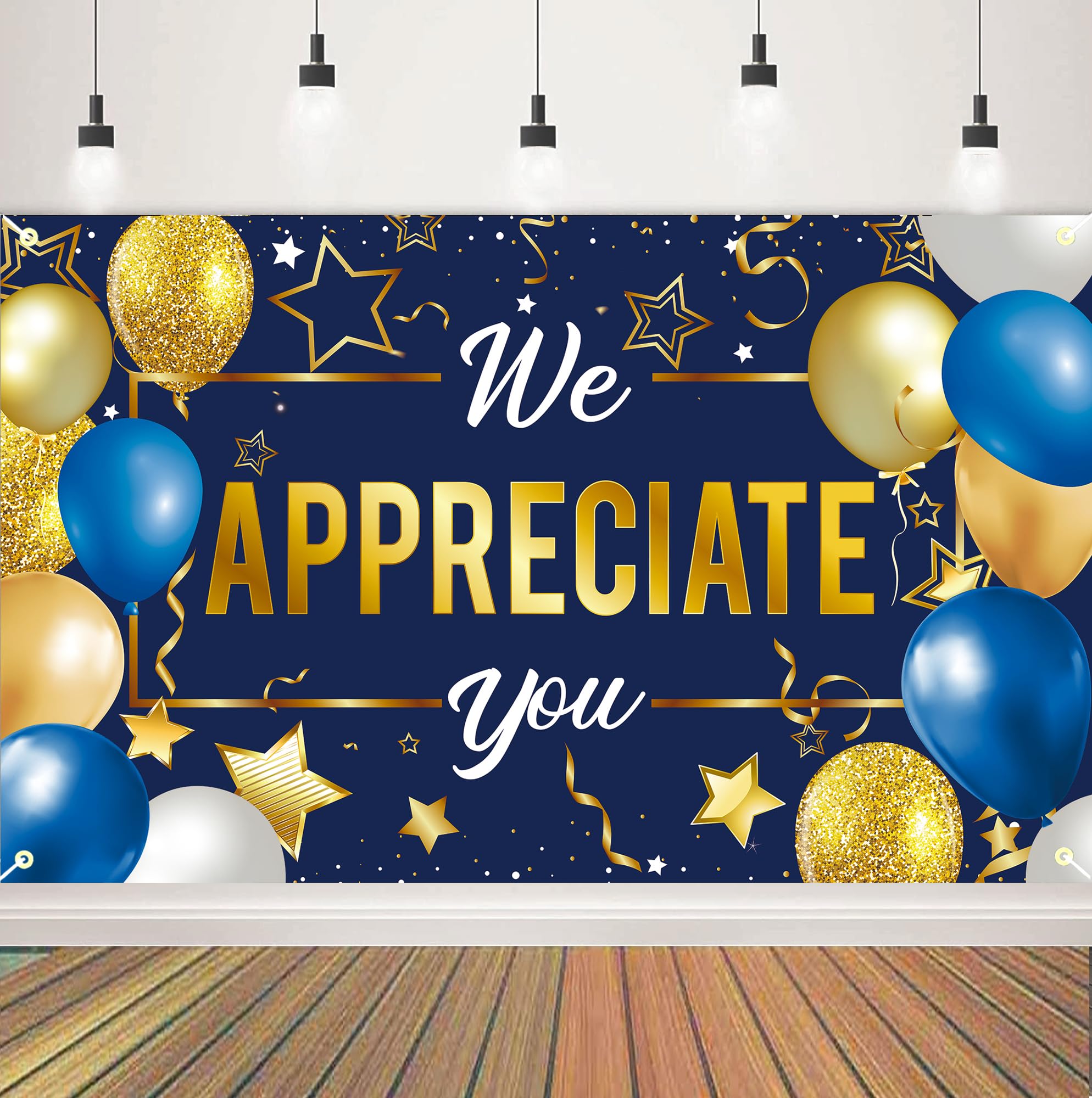 Amazon.com: We Appreciate You Banner Backdrop, Appreciation Party ...