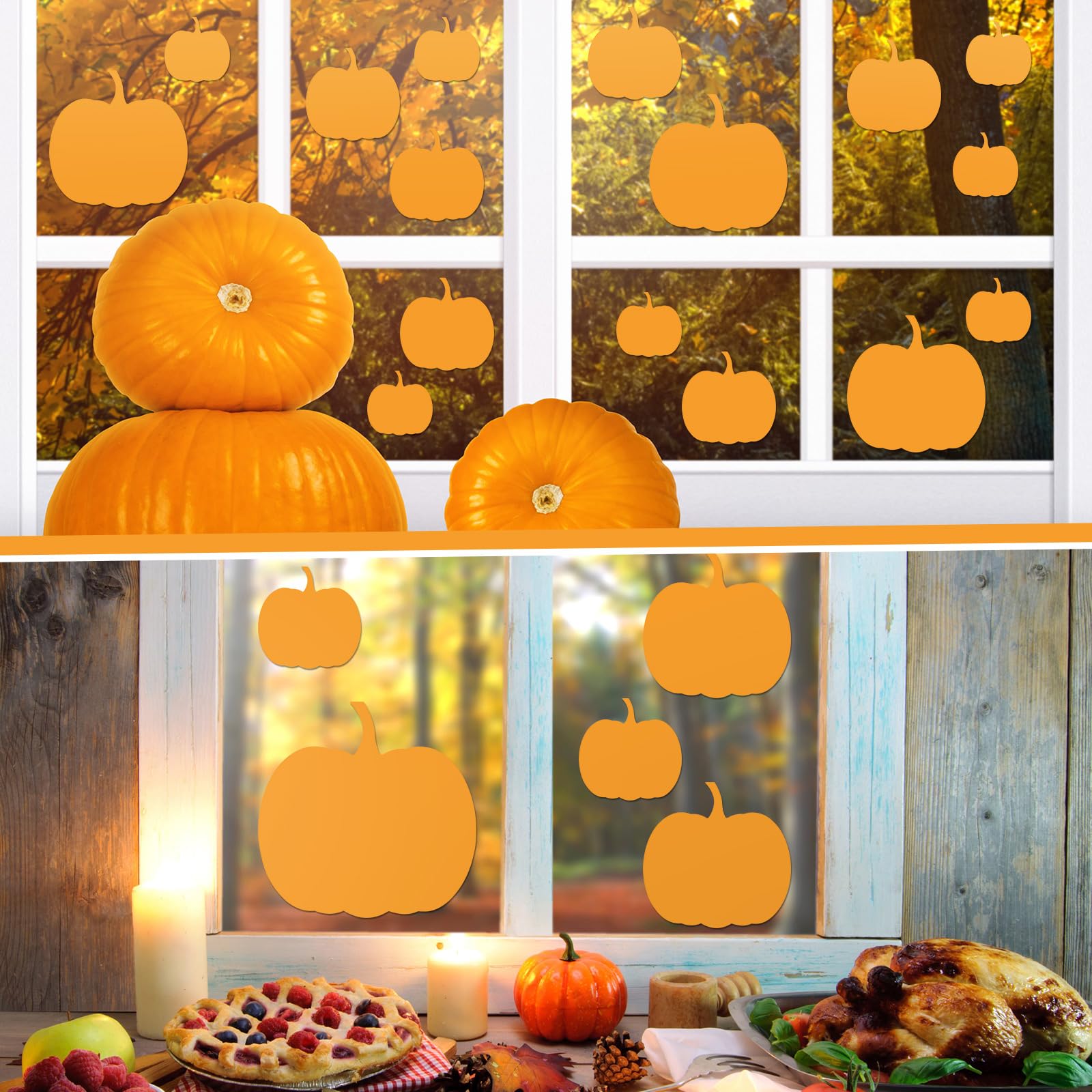 Snapklik.com : 90 Pcs Pumpkin Cutouts Classroom Bulletin Board ...