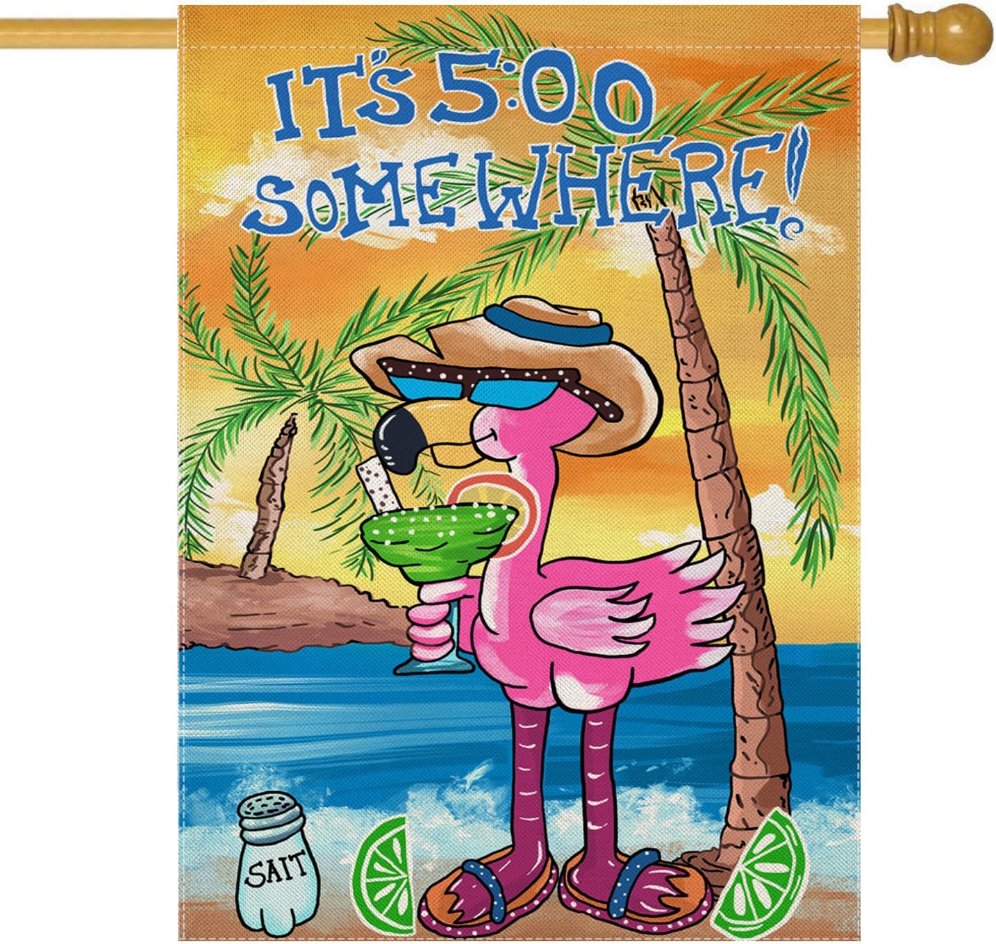 Amazon.com : EKOREST Summer House Flags for Outdoor Decoration, Cartoon ...