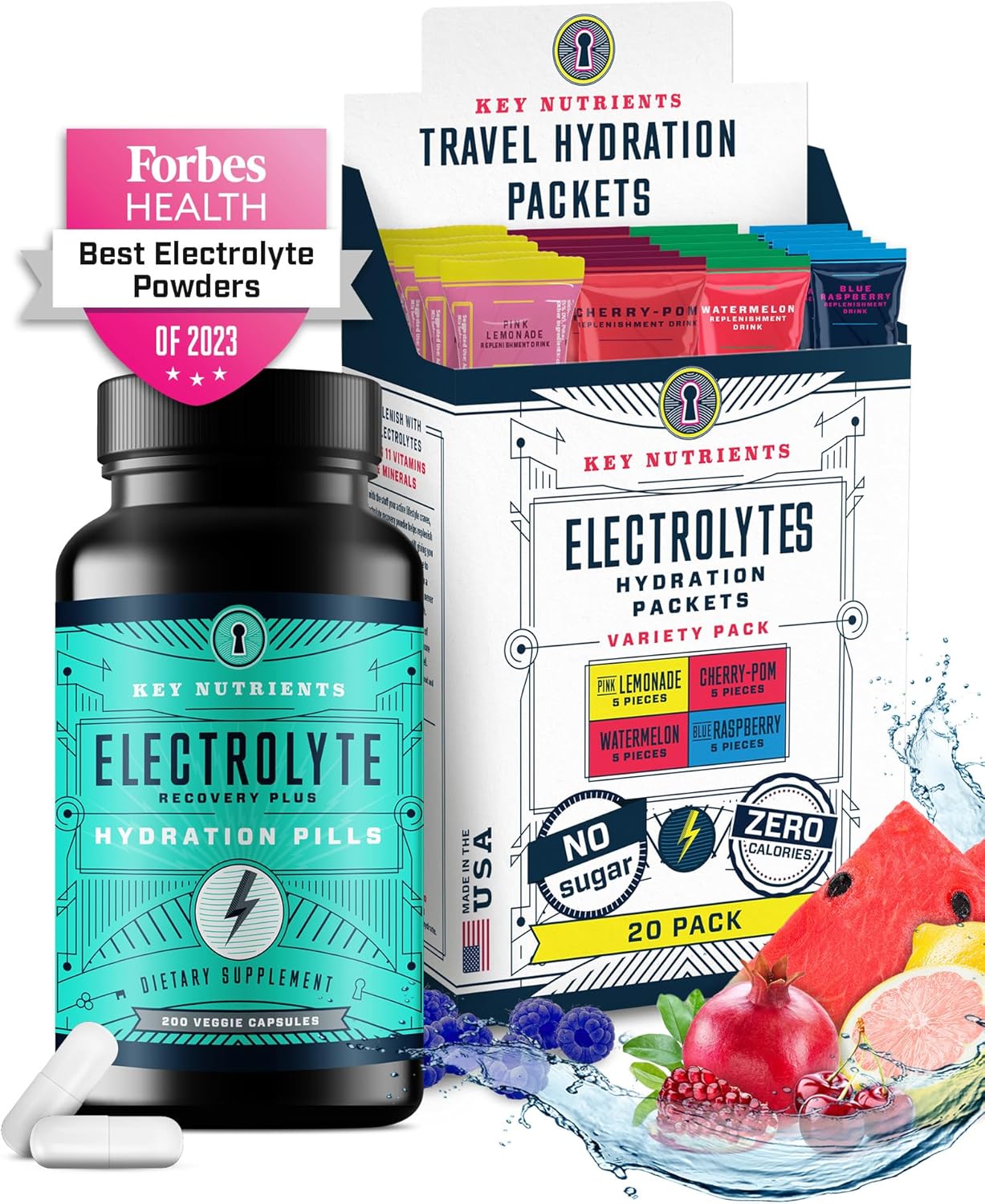 Amazon.com: KEY NUTRIENTS Bundle Deal Electrolytes Hydration Tablets ...