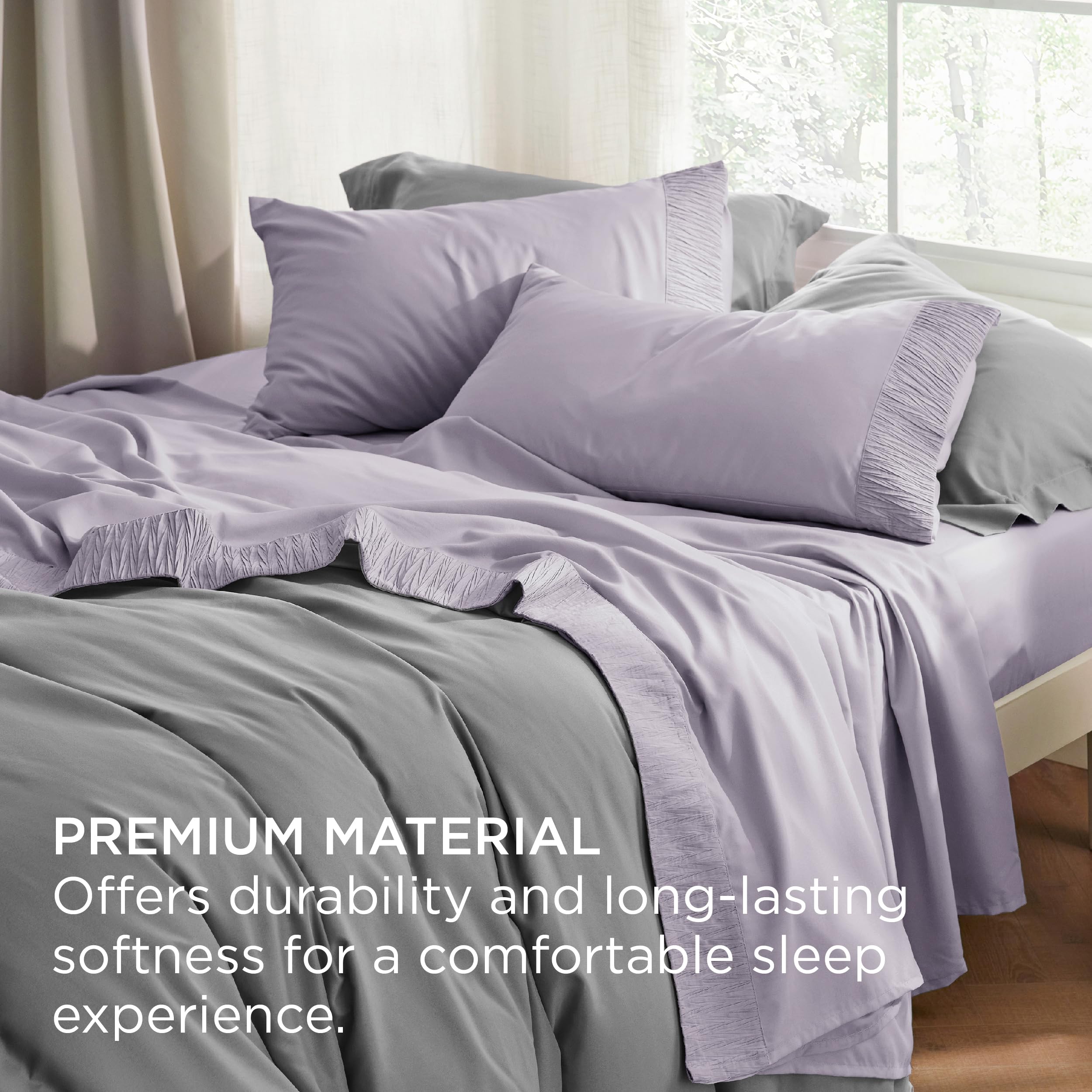 Snapklik.com : Bedsure Full Size Bed Sheets - 4 Pieces Soft Full Sheet ...