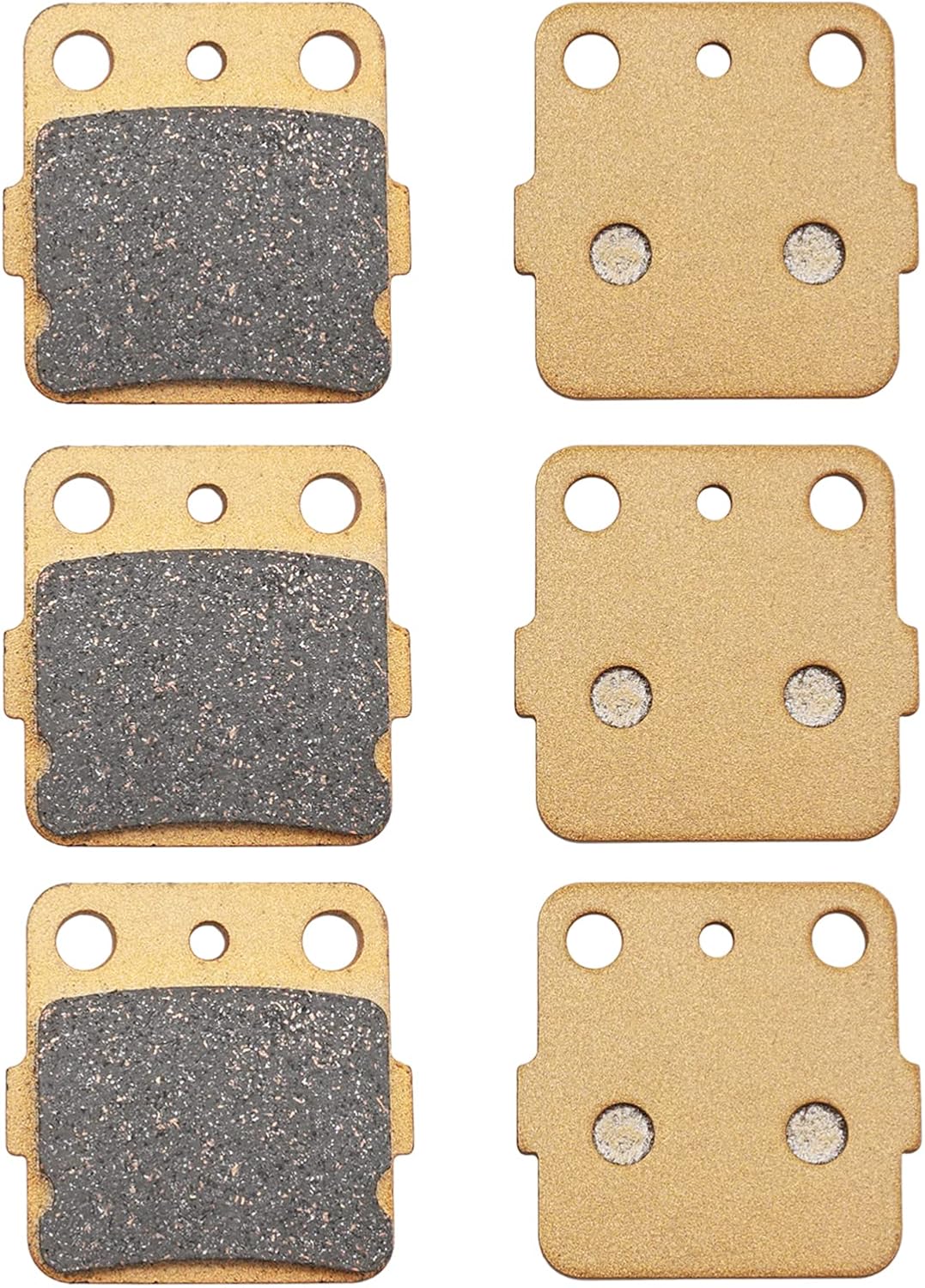Amazon.com: Semi-Metallic-Pro Front & Rear Brake Pads for Yamaha ...
