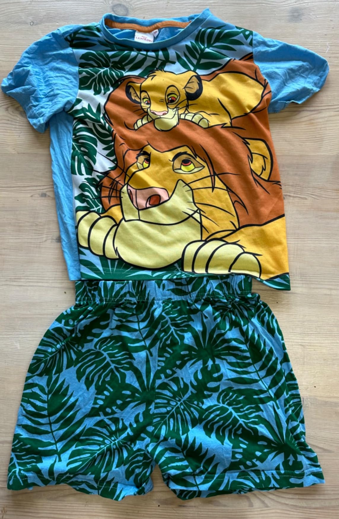 Disney Lion King - Simba & Mufasa Short Pyjama Set : Amazon.co.uk: Fashion