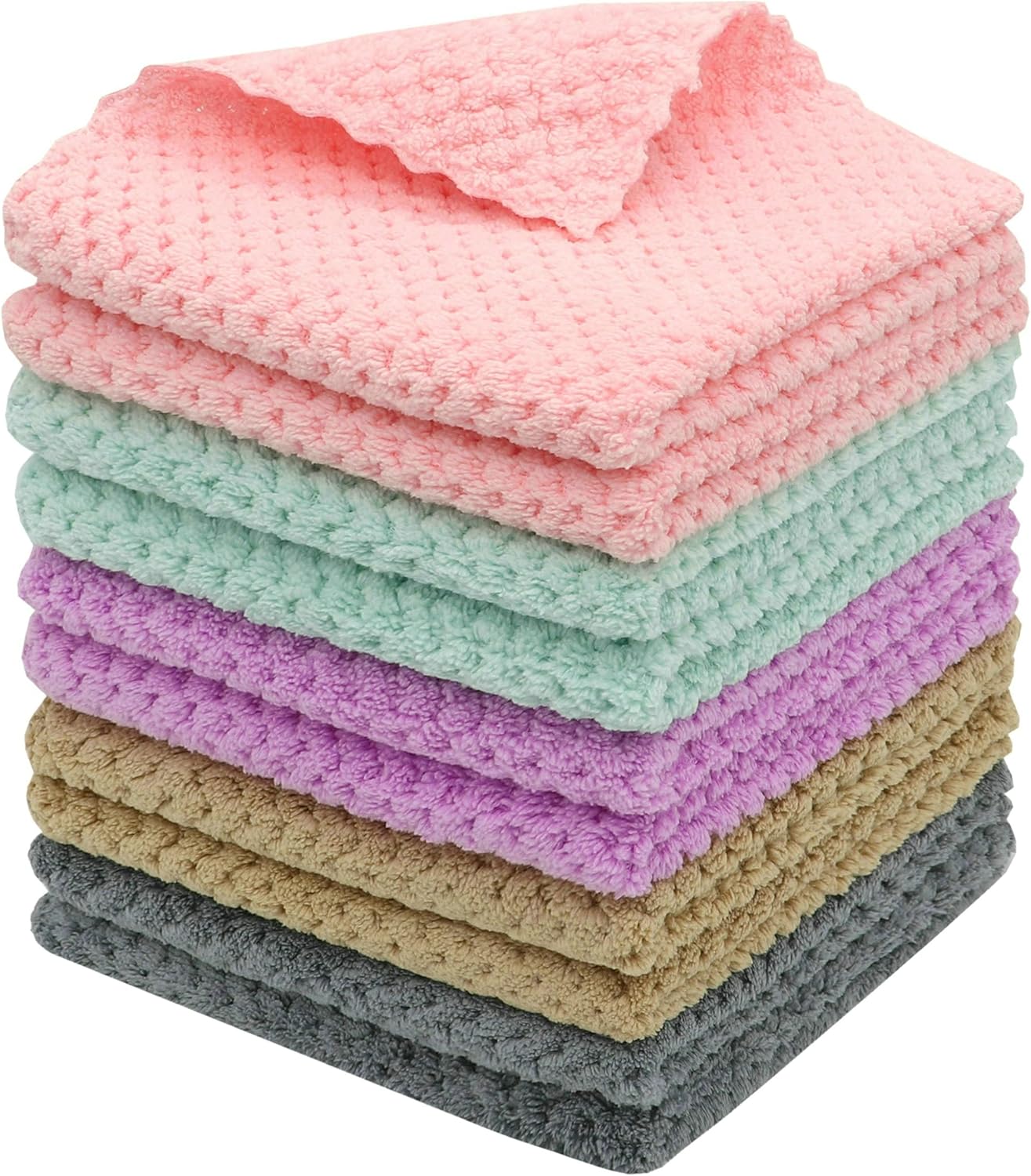 Amazon.com: HFGBLG Microfiber Cleaning Cloth Lint Free Cleaning Rags ...