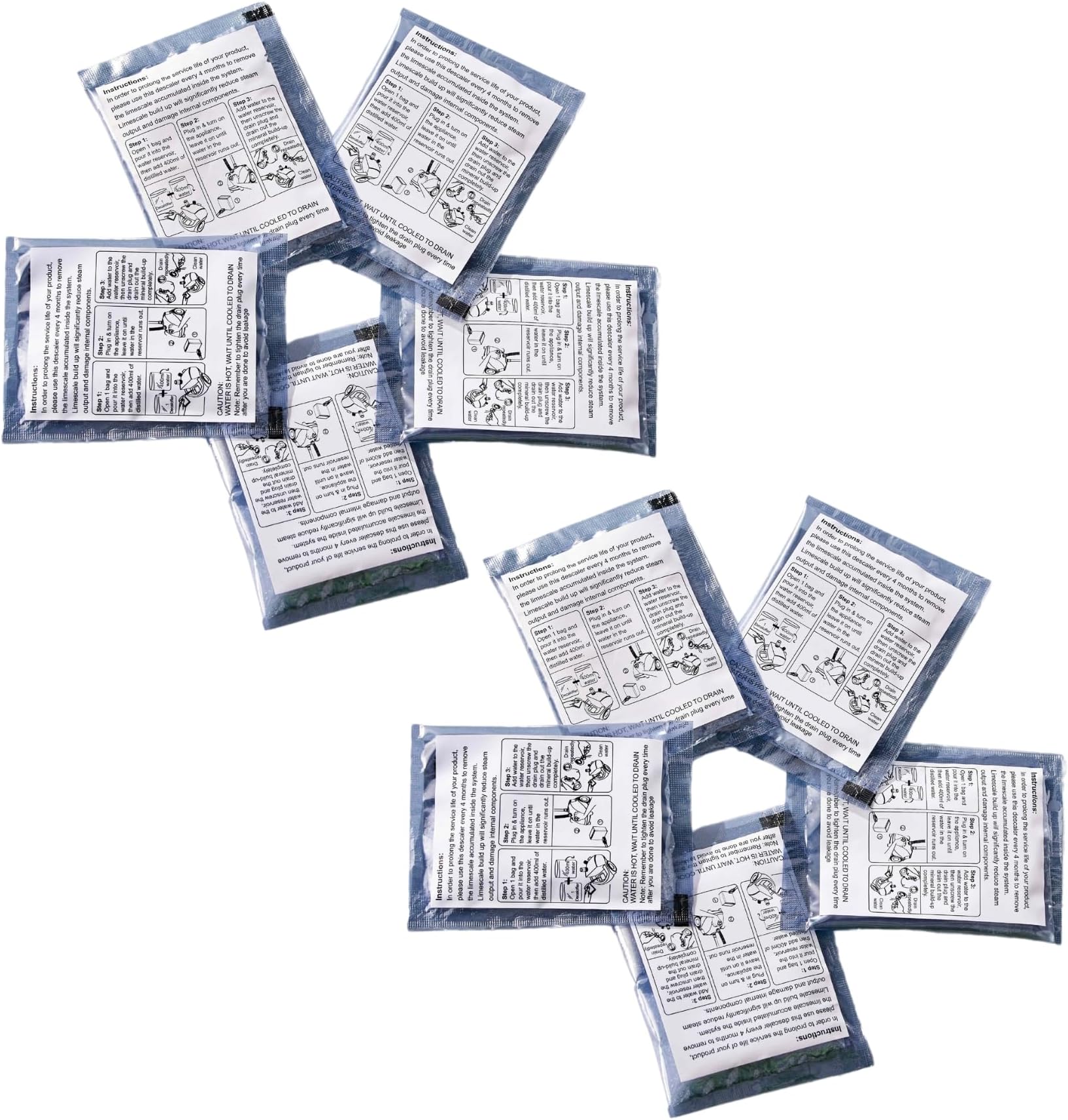 Amazon.com: Garment Steamer Descaling Solution Decalcifier Packets for ...