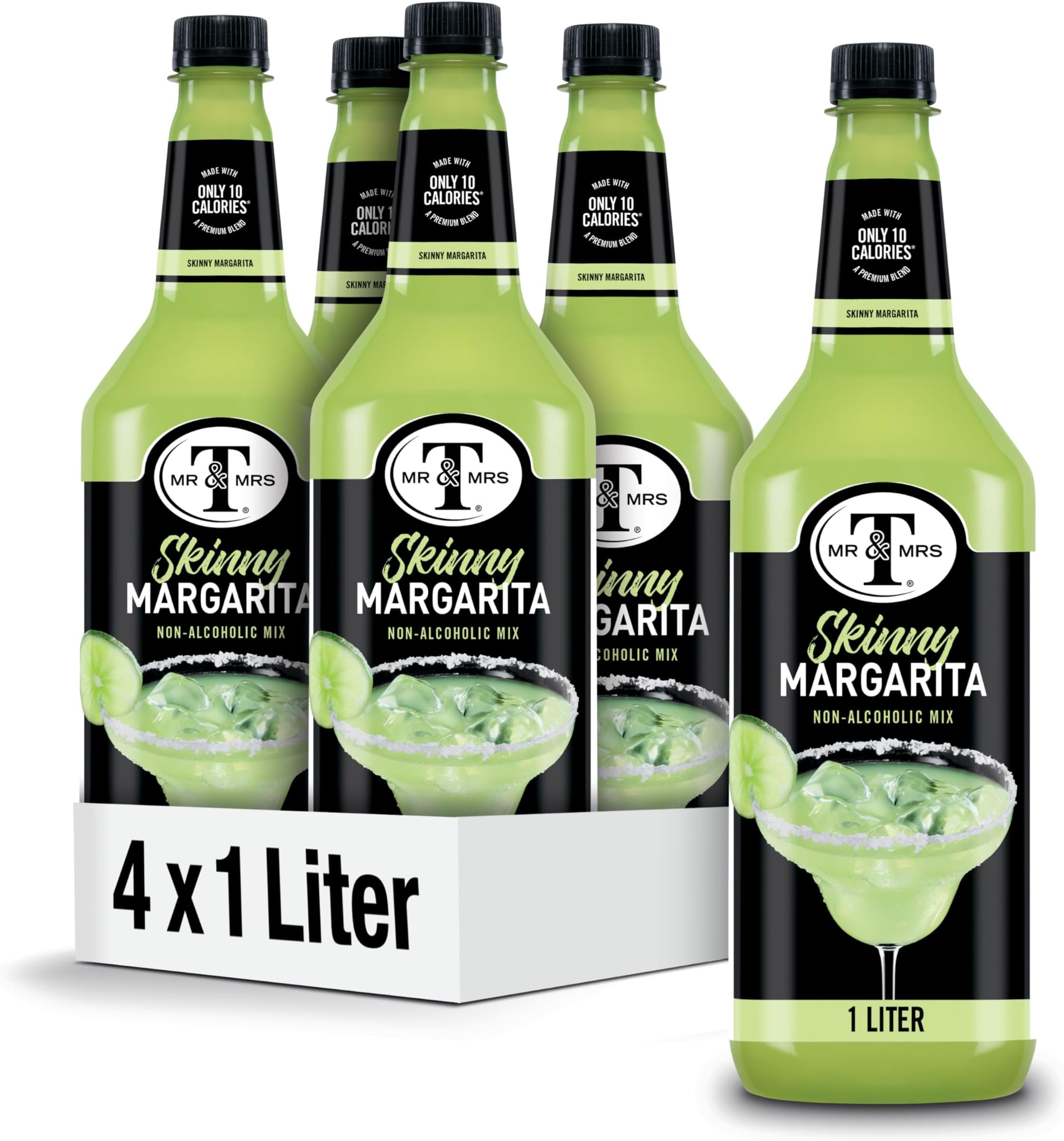 Amazon.com : Mr & Mrs T Original Bloody Mary Mix, 1 L bottle (Pack of 4), Tomato Juice Blend ...