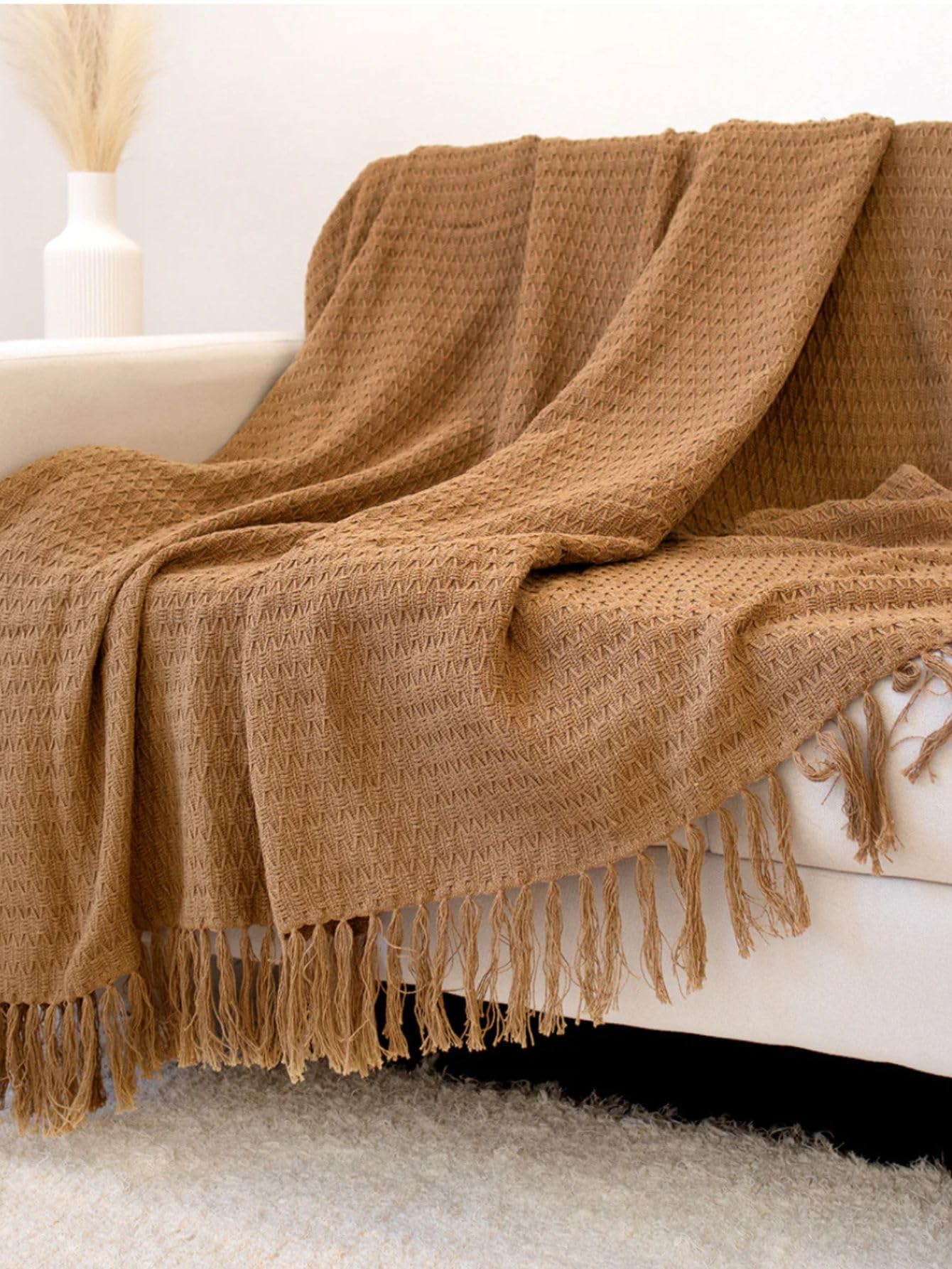 Xale Favo de Mel Para Cama Sofá Poltrona 2,0x1,2cm (Caramelo) | Amazon ...