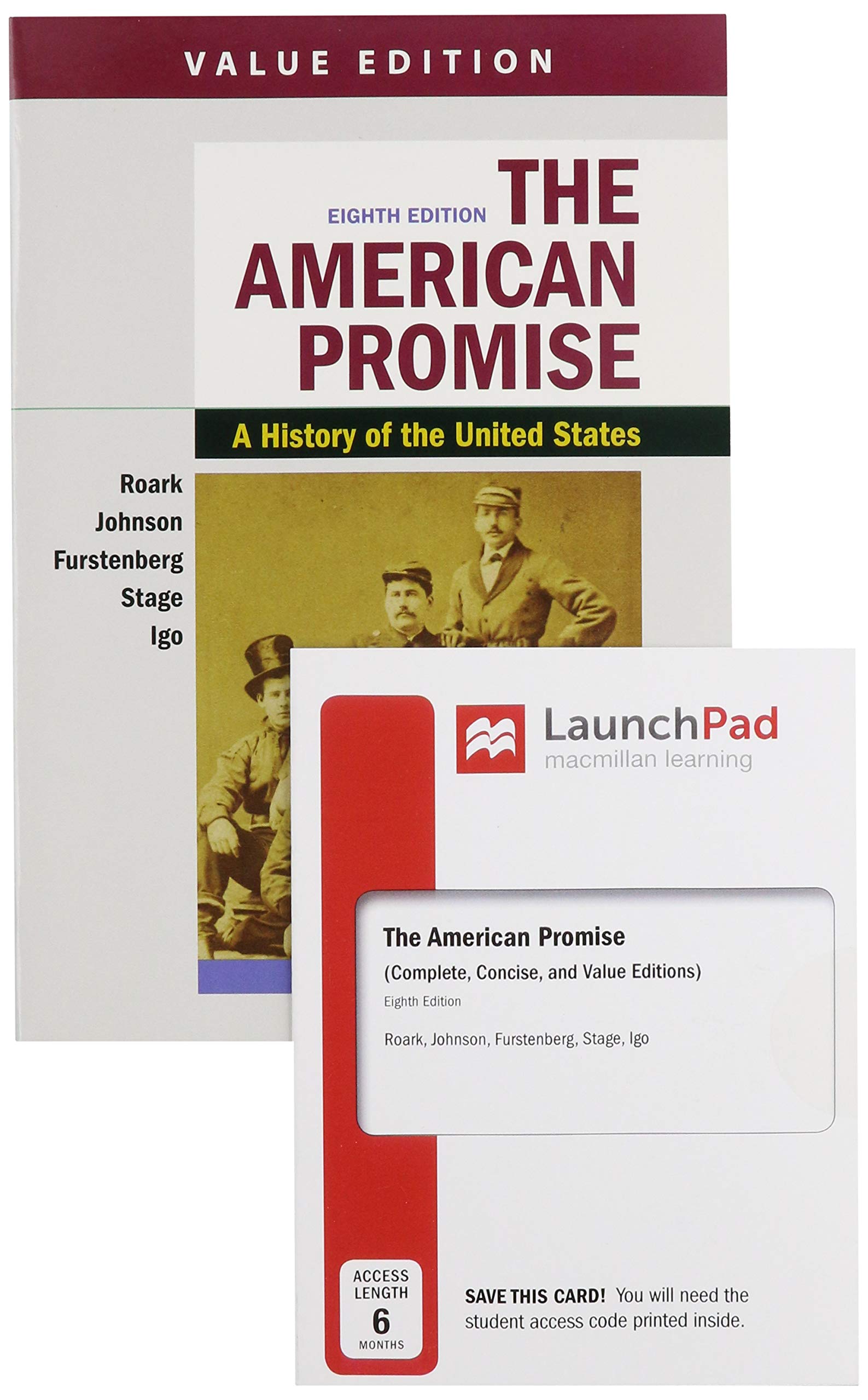 Amazon.com: The American Promise, Value Edition, Volume 1 & LaunchPad ...