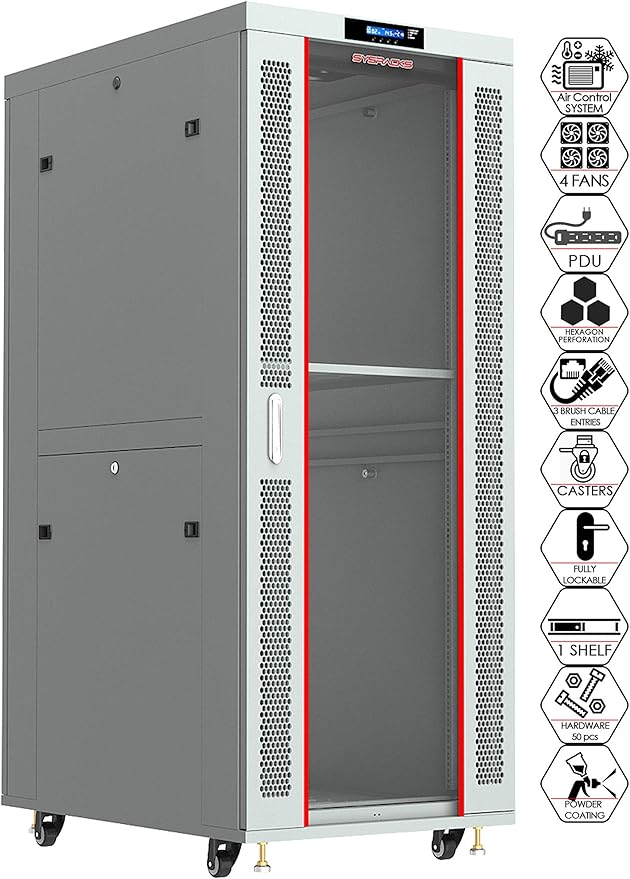 Amazon.com: Sysracks 42U Server Rack Cabinet – 35" Deep Free Standing ...