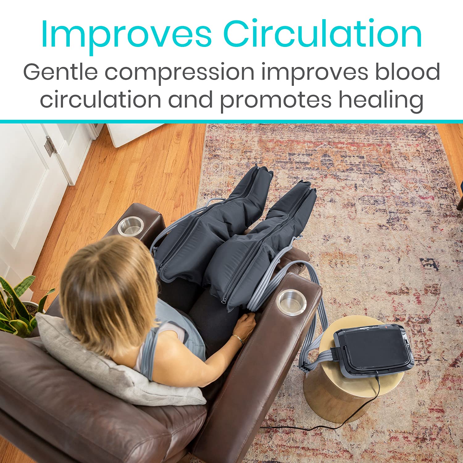 Buy Sequential Compression Device by Vive - Leg Pump Machine for ...