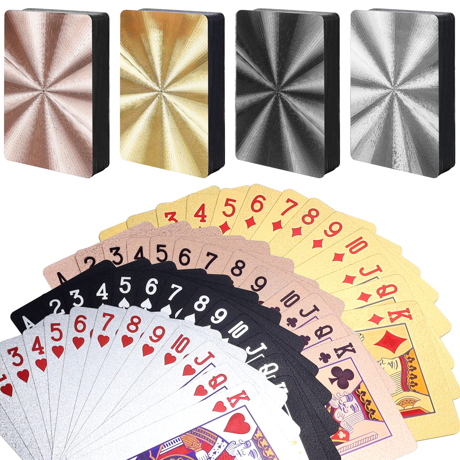 Amazon.com: Kweiugfi Playing Cards,Deck of Cards,Poker Set,Waterproof ...