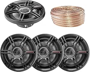 Amazon.com: Car Speaker Package Of 2 Pairs of Crunch CS653 6.5-Inch Full Range 3-Way Black ...