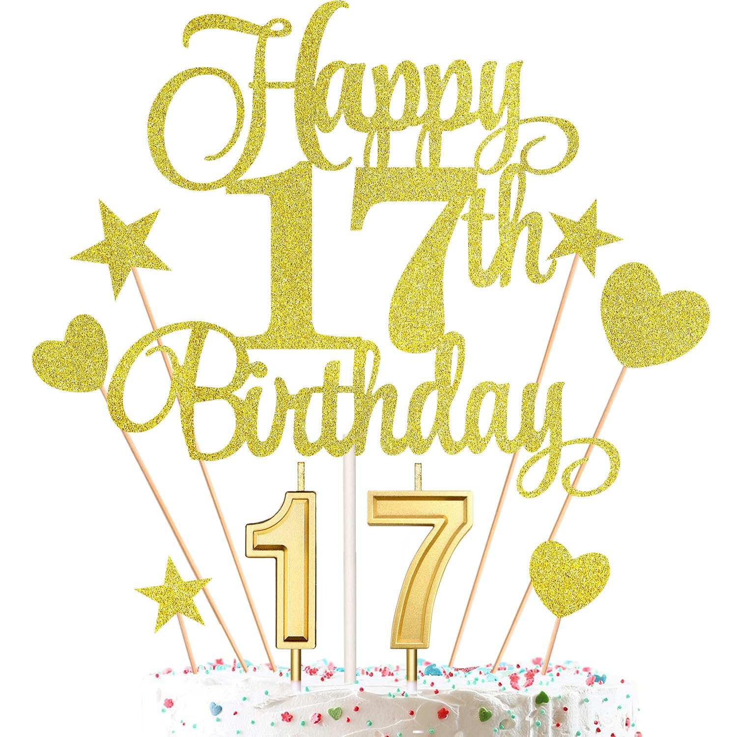17th Birthday Cake Candles