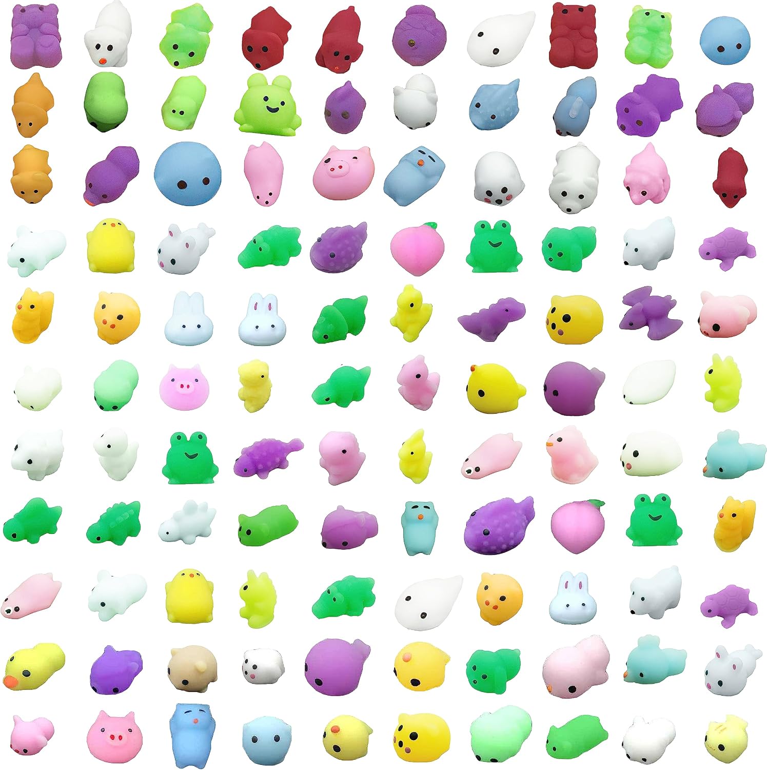 Wecsv Mochi – Juguete blando a granel para niños, 110 piezas de mini ...