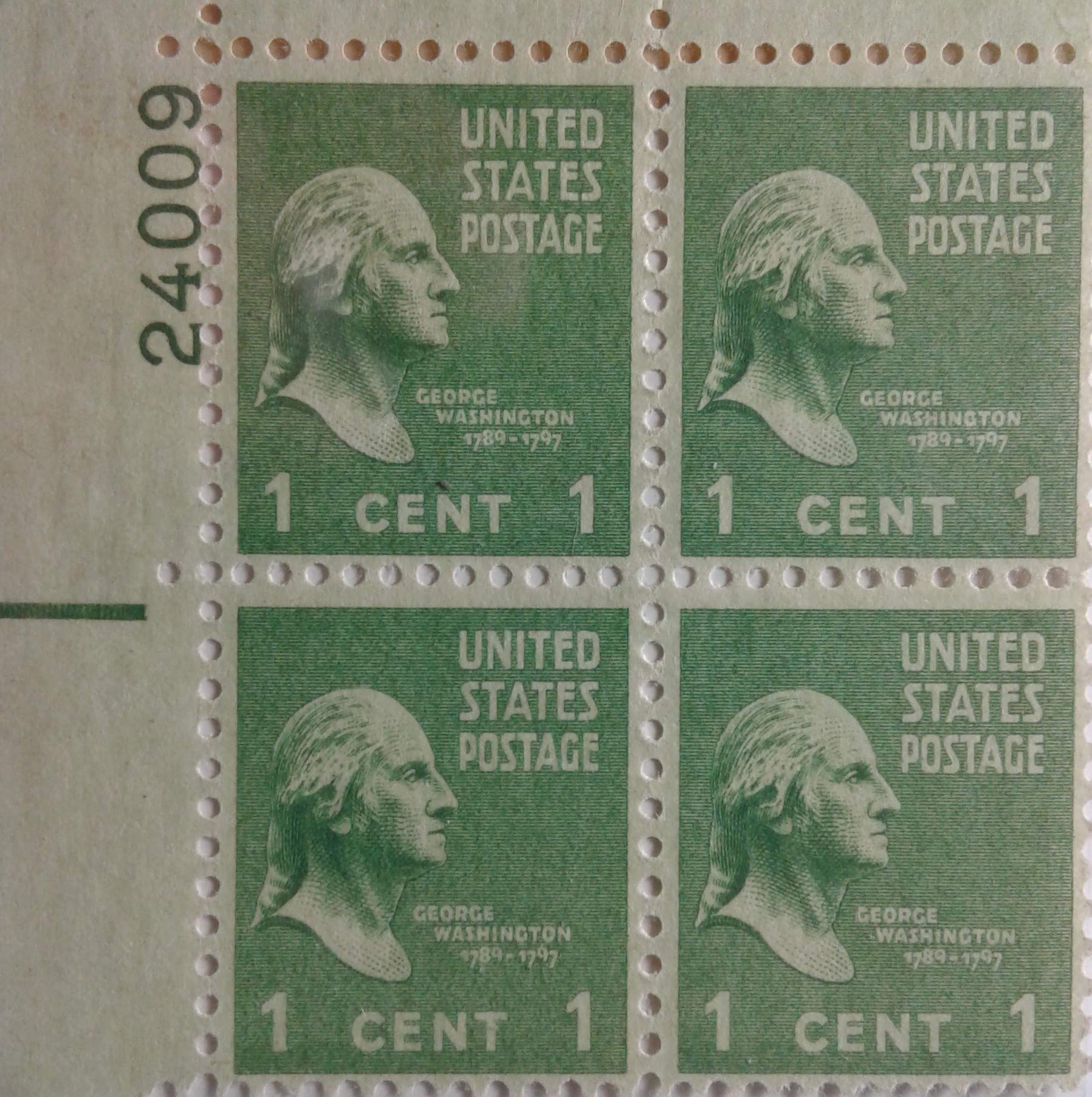 George Washington Stamp US Postage 1907 George Washington 2 Cents