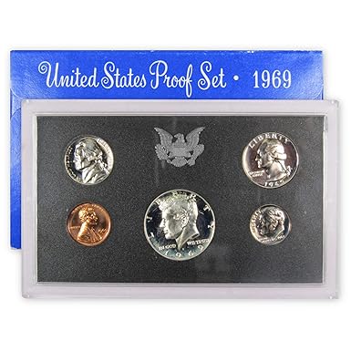 1969 Clad Proof Set U.S. Mint Original Government Packaging OGP at ...
