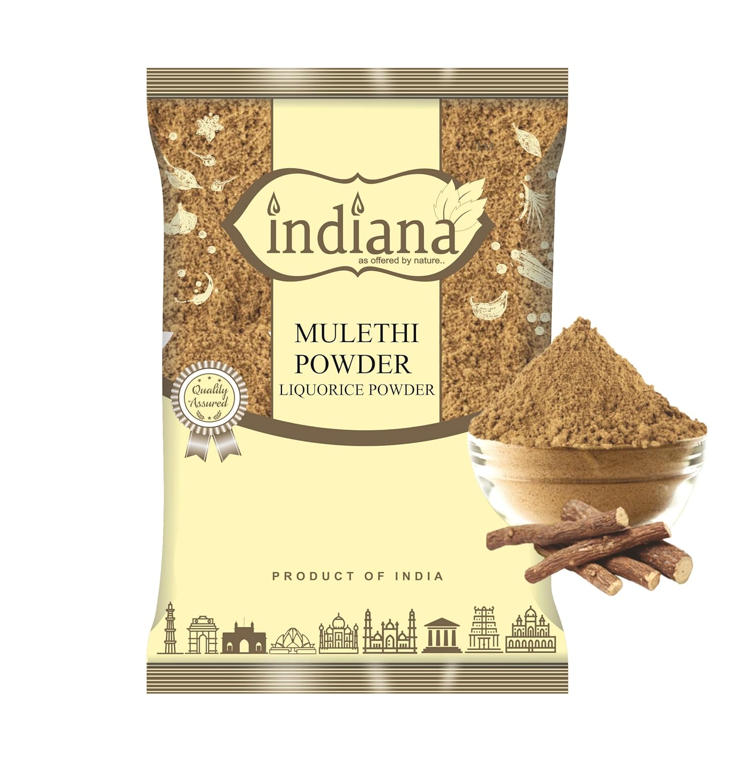 Indiana Mulethi Powder For Face, Hair, Eating (100 Grams) | Yashtimadhu ...