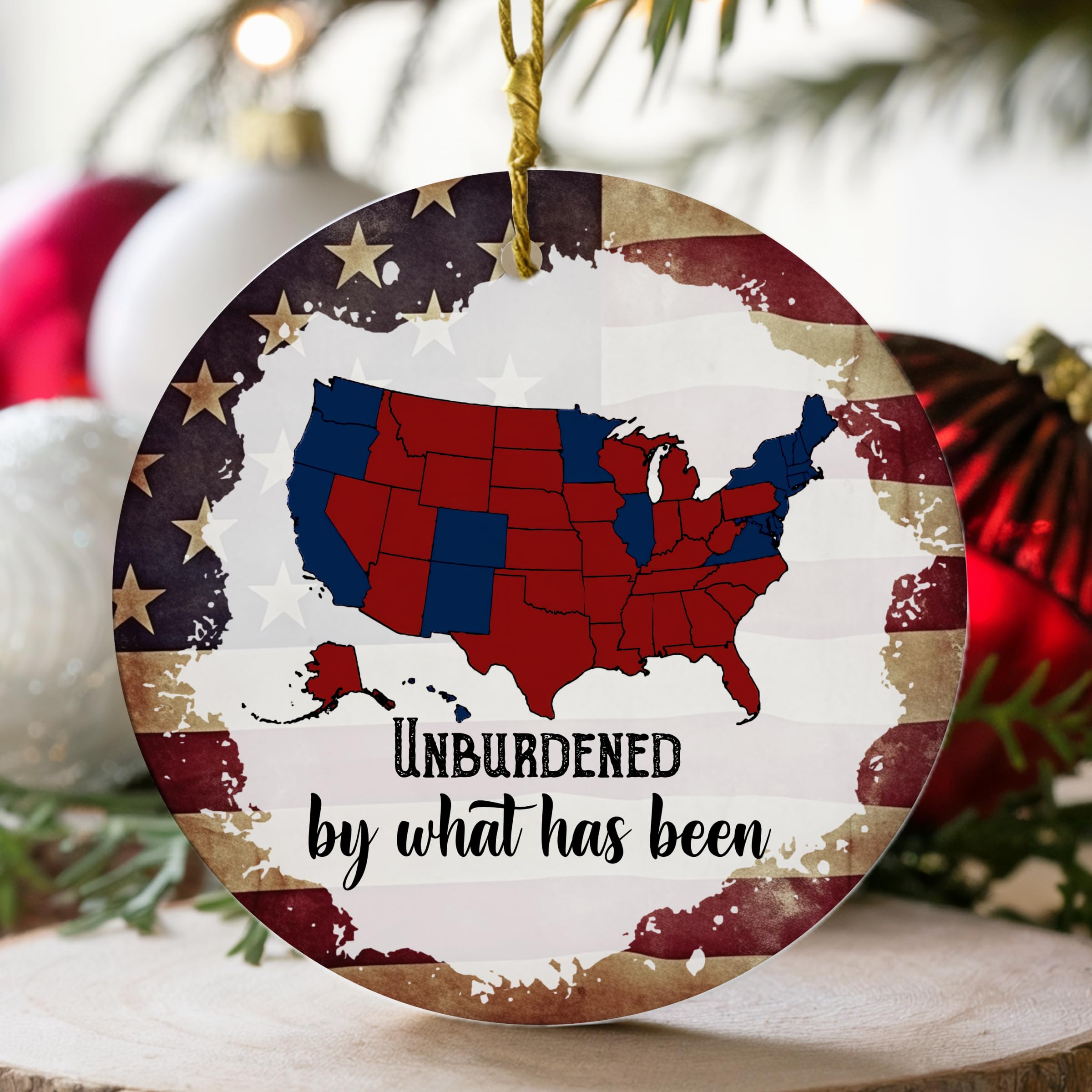 Amazon.com: Trump Ornament Electoral College Map – Unburdened by What ...