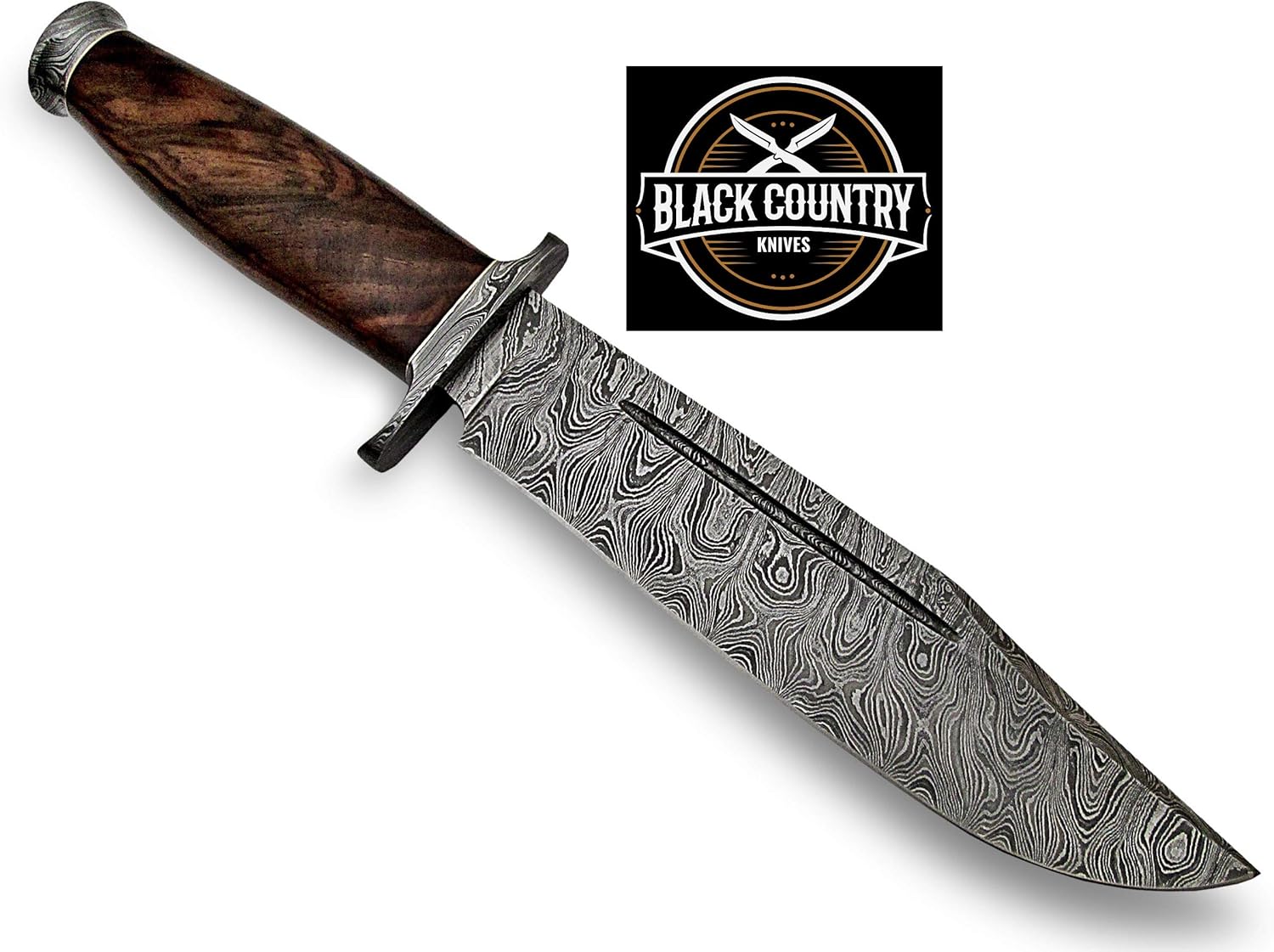 Black Country Knives Custom Damast Bowie Messer Jagdmesser Mit ...