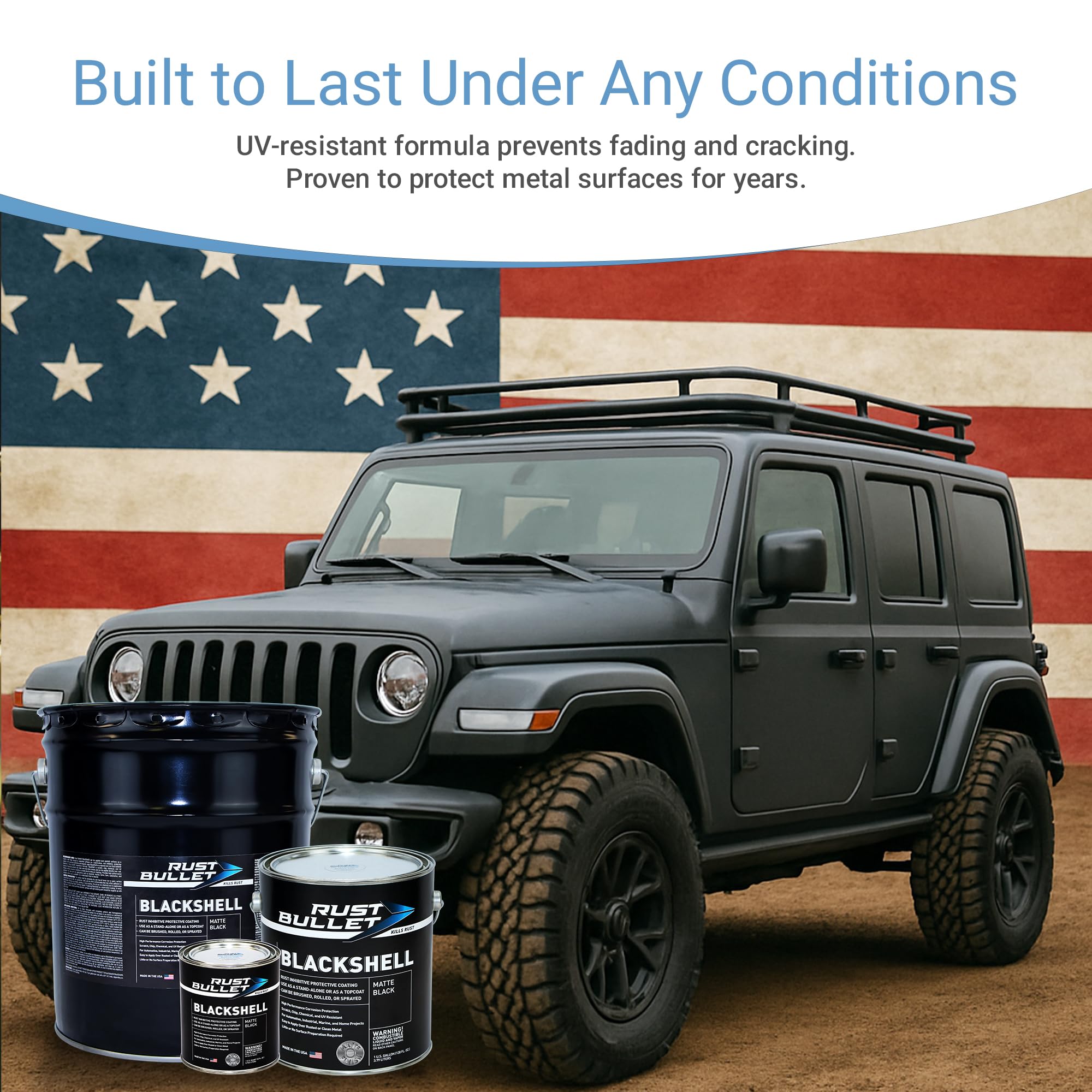 Snapklik.com : RUST BULLET BlackShell - Matte Black - 1 Quart ...