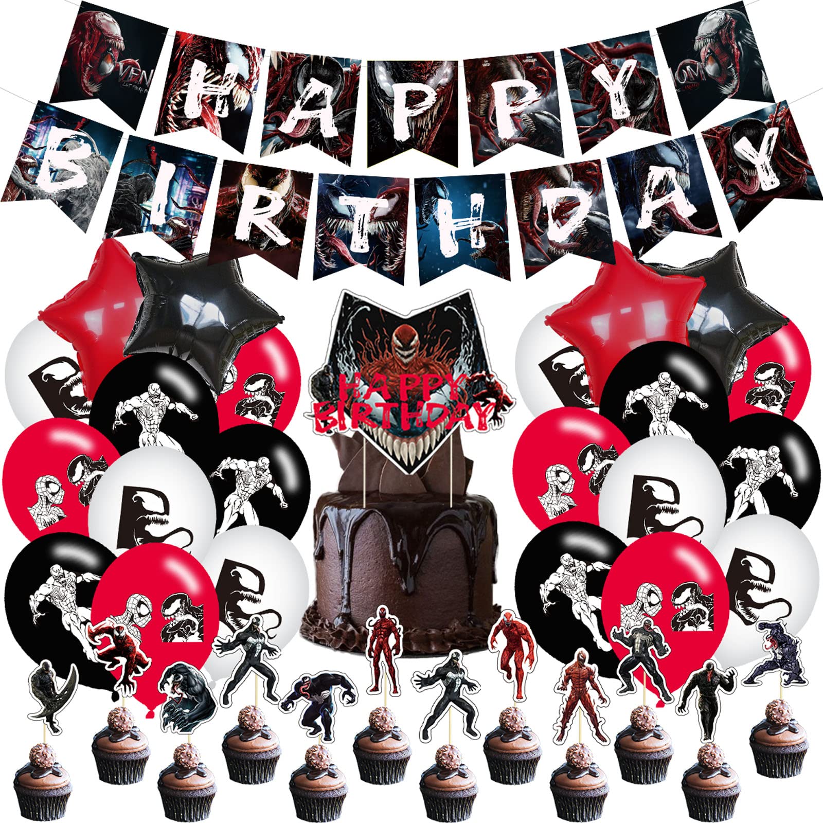 Buy Birthday Party Decorations For Venom Spiderman Theme Birthday buy-birthday-party-decorations-for-venom-spiderman-theme-birthday