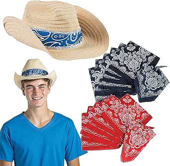 Amazon.com: Fun Express Mega Bulk Adult’s Western Dress-Up Accessory ...