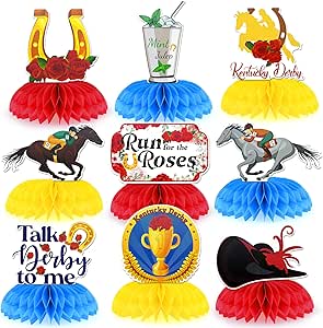 Amazon.com: Kyhvoux Kentucky Horse Derby Centerpieces, 9 PCS Kentucky ...