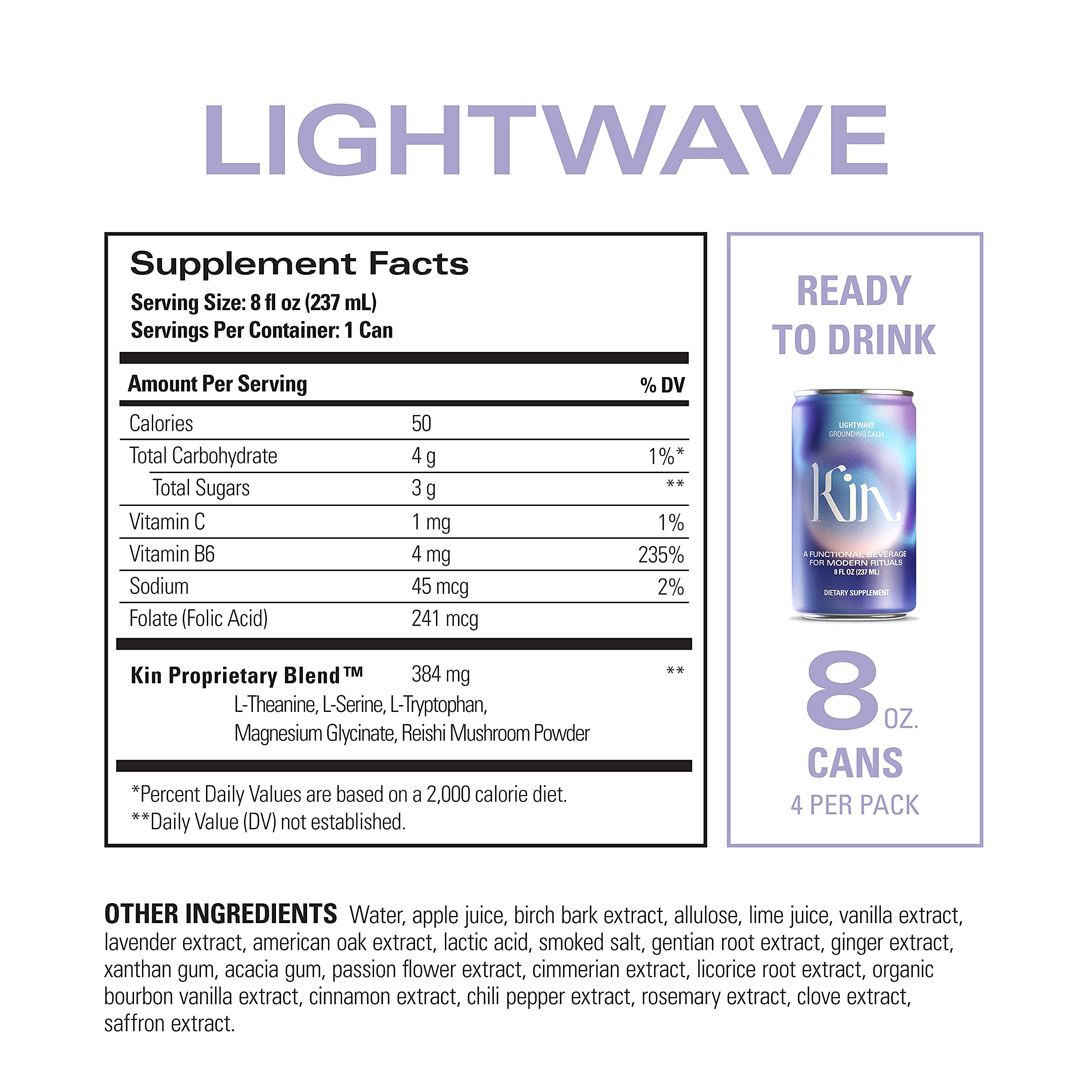 Dream Light, Lightwave Downshift Bundle by Kin Euphorics, Non Alcoholic ...