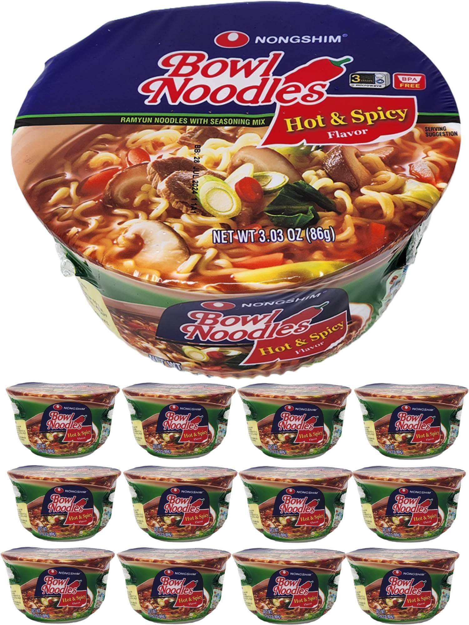 Amazon.com : Ramyun Noodles with Seasoning Mix Bowls Bundle. Includes ...